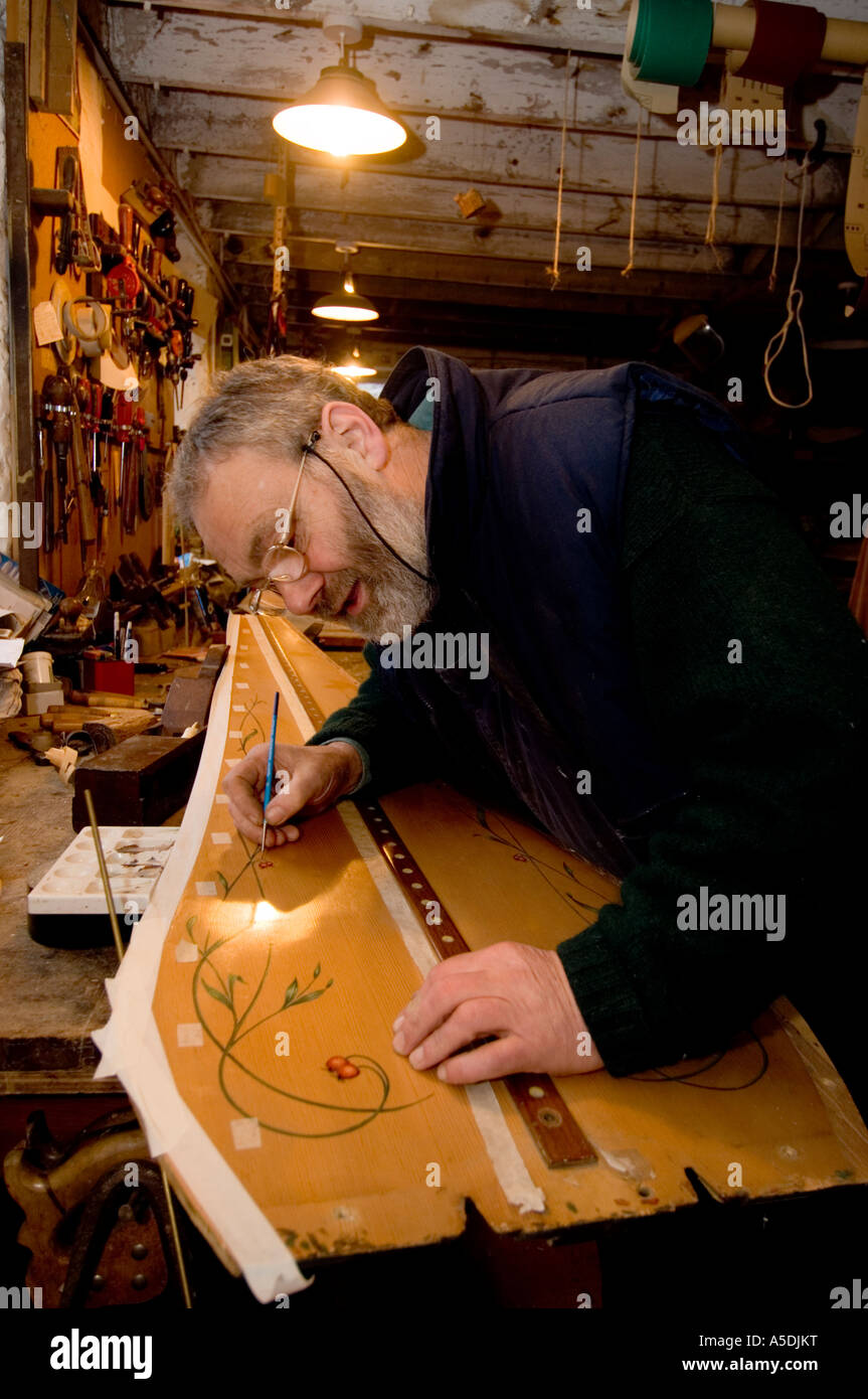 allan shiers harp maker Telynau Teifi Llandysul Ceredigion wales UK ...