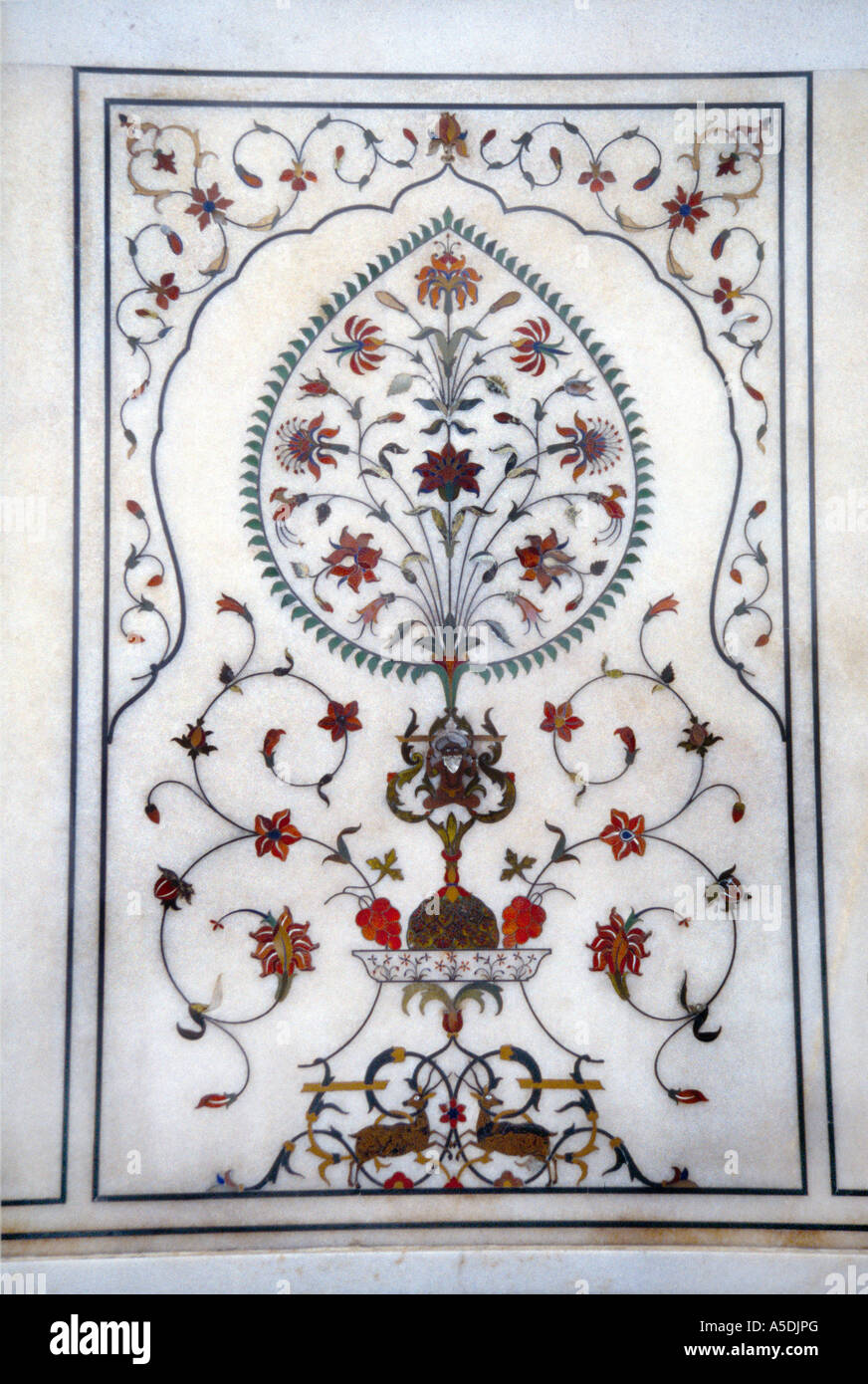 Amritsar India Golden Temple Detail Of Inlay Work Stock Photo - Alamy