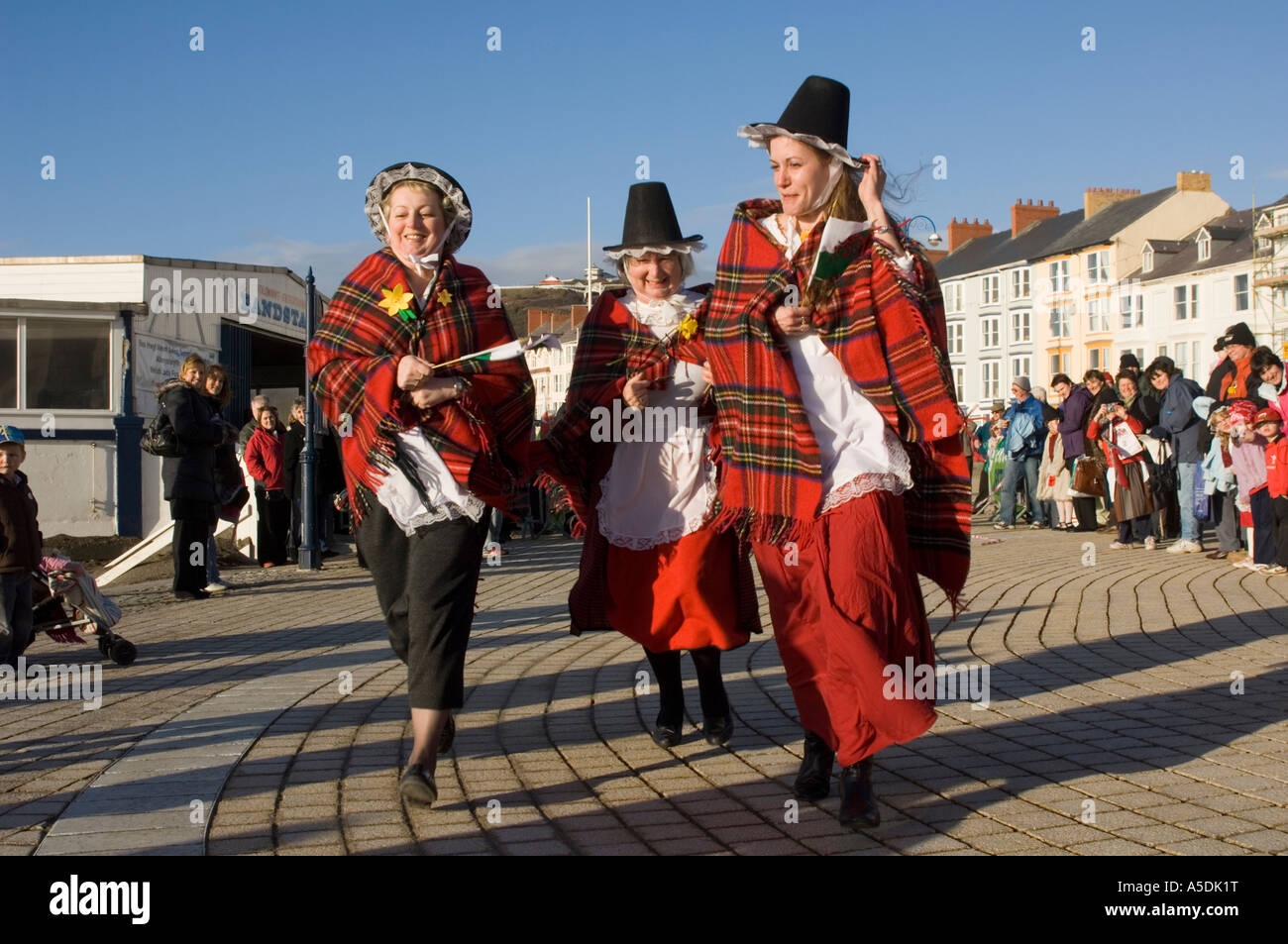 Women in traditional costume competing in annual Welsh Lady charity ...