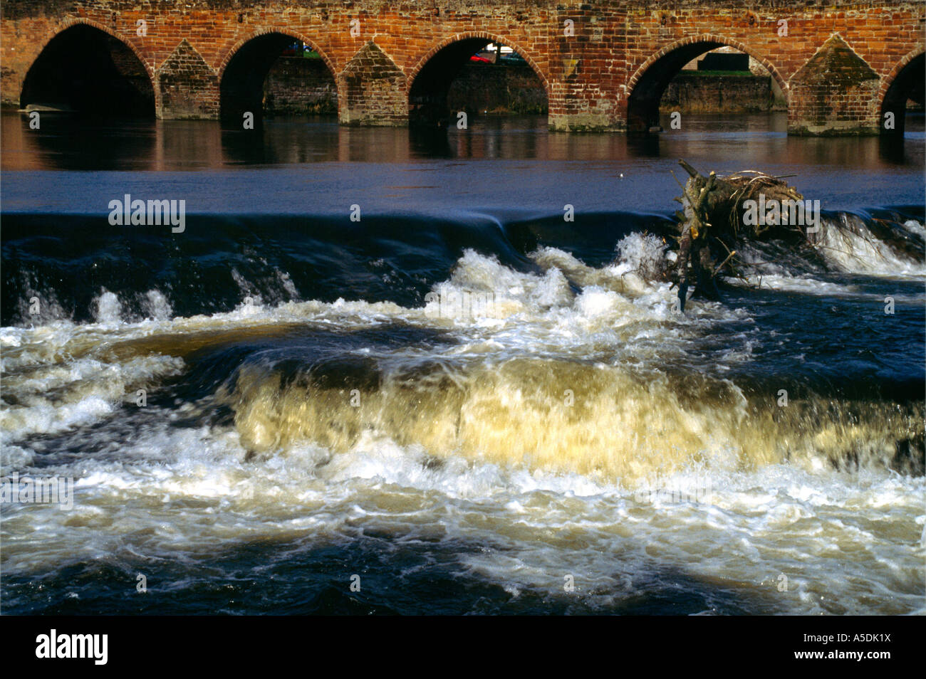 River Nith in Flood Dumfries Scotland Stock Photo - Alamy