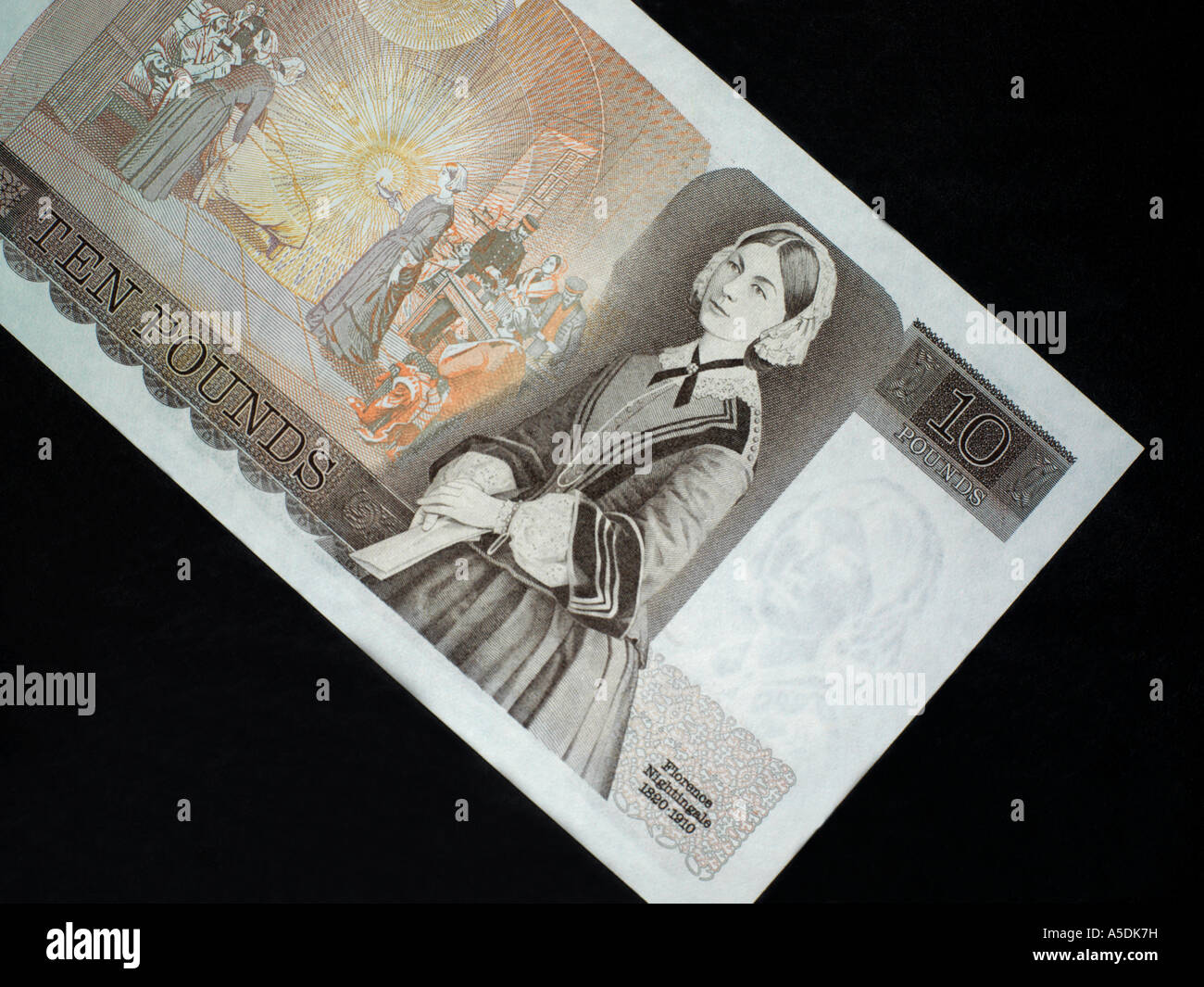 Old Ten Pound Note Florence Nightingale £10 Ten Pound Note Bank Of