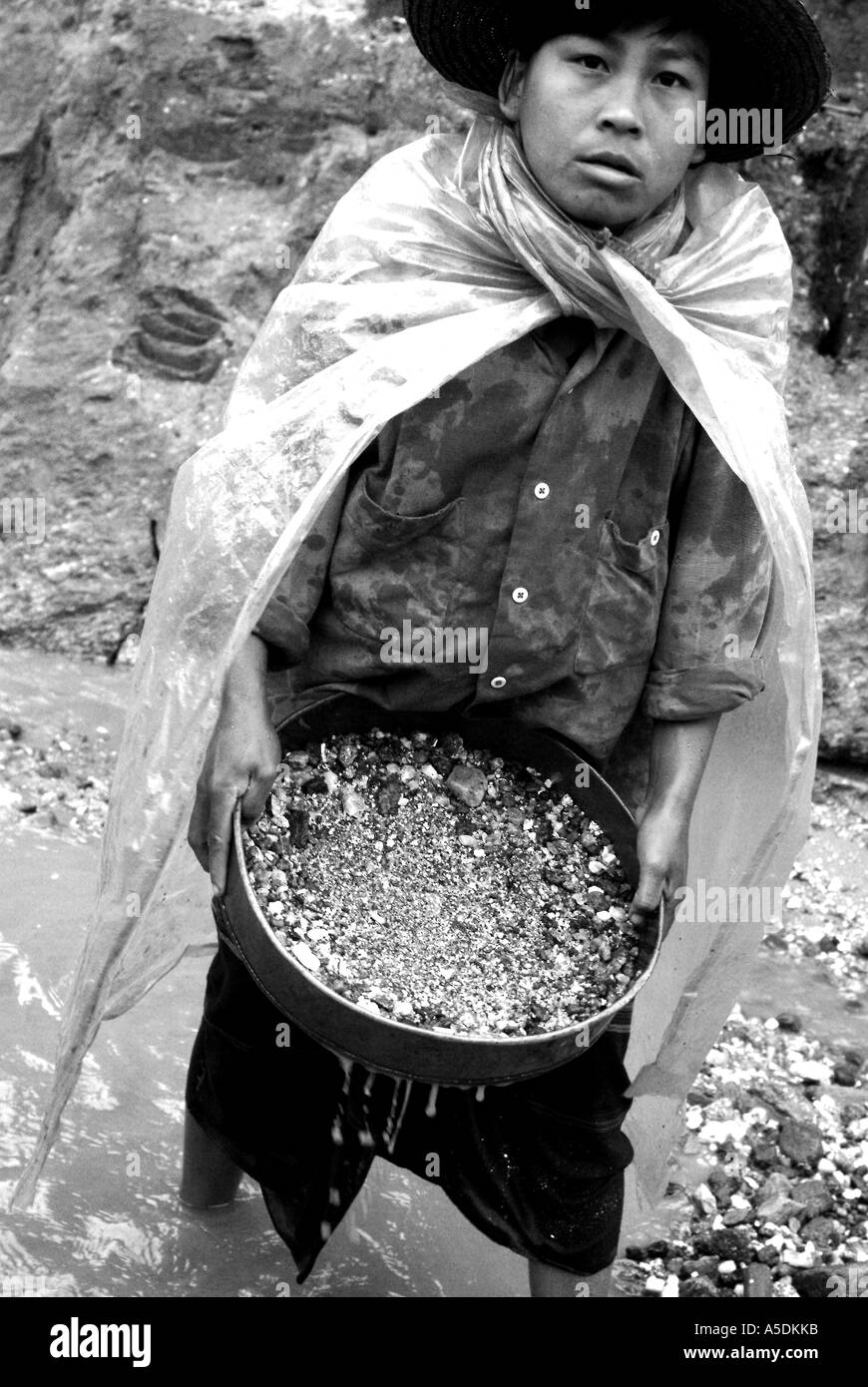 Workers near the mine Stock Photo - Alamy