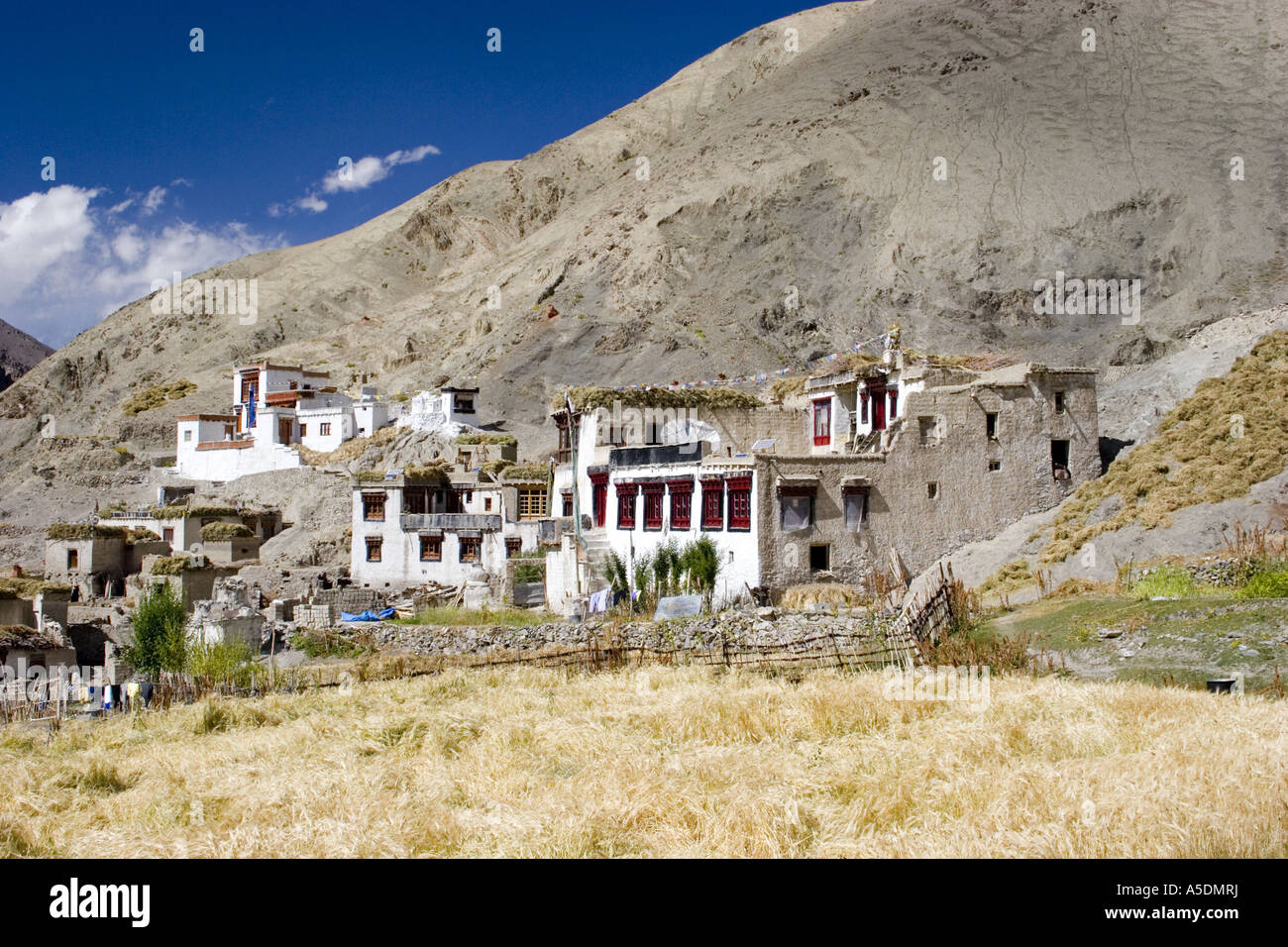 The village of Rumbak in the Himalayan region of Ladakh, India Stock ...