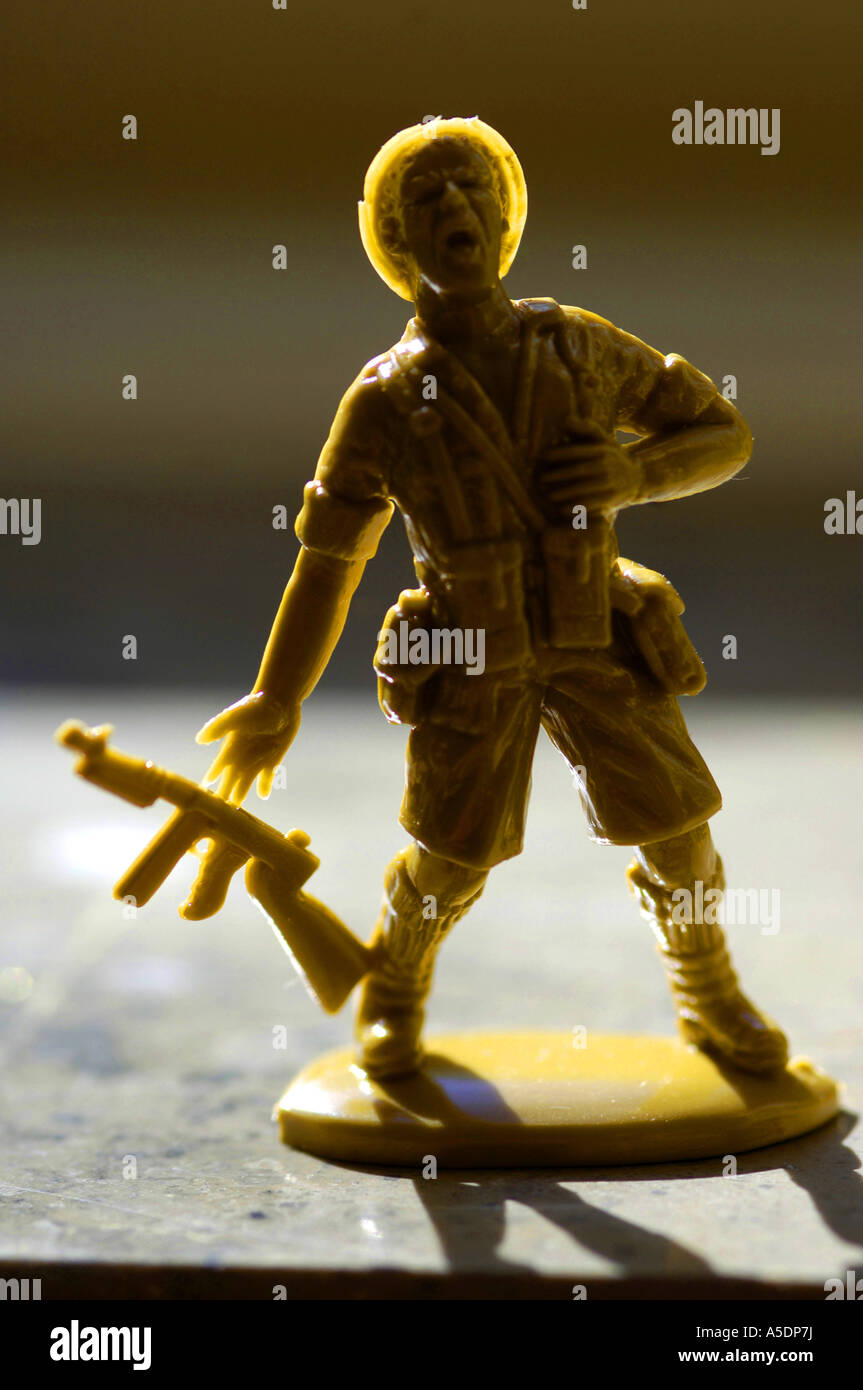 wounded toy soldier casualty of war Stock Photo - Alamy