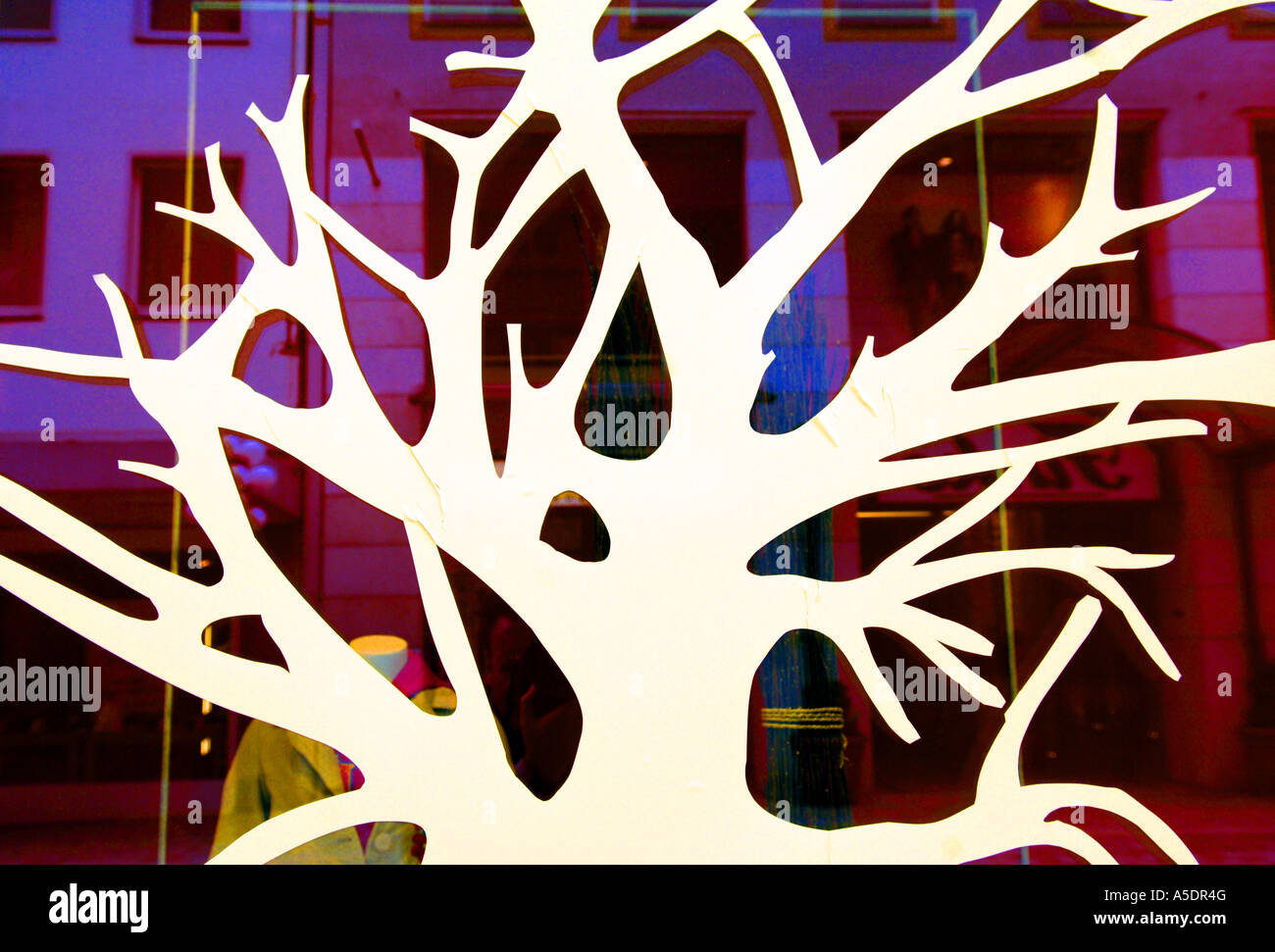 branches tree abstract arty art window design pattern branch grow Stock ...