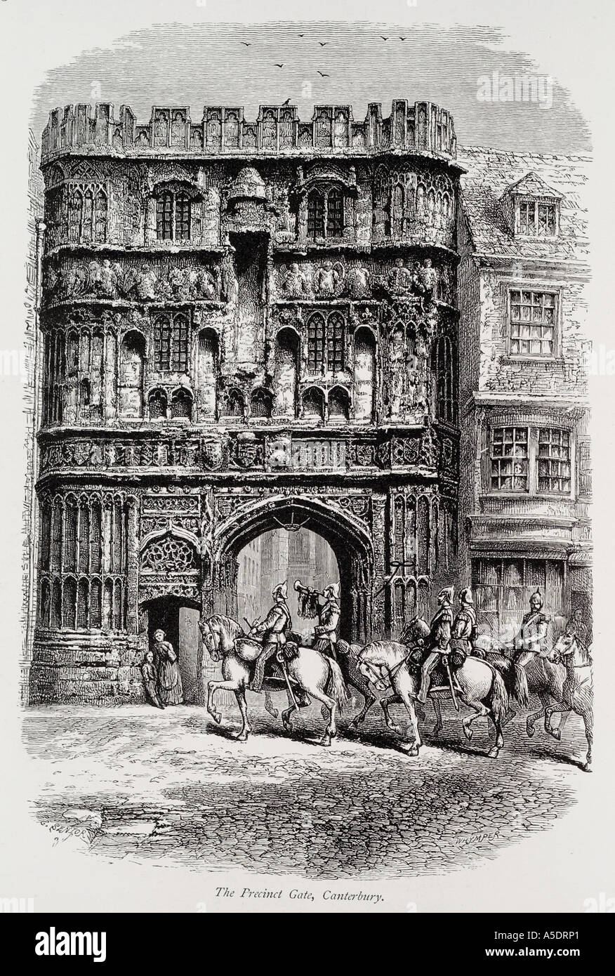 entrance Canterbury Christ Church Cathedral Buttermarket Anglican ...