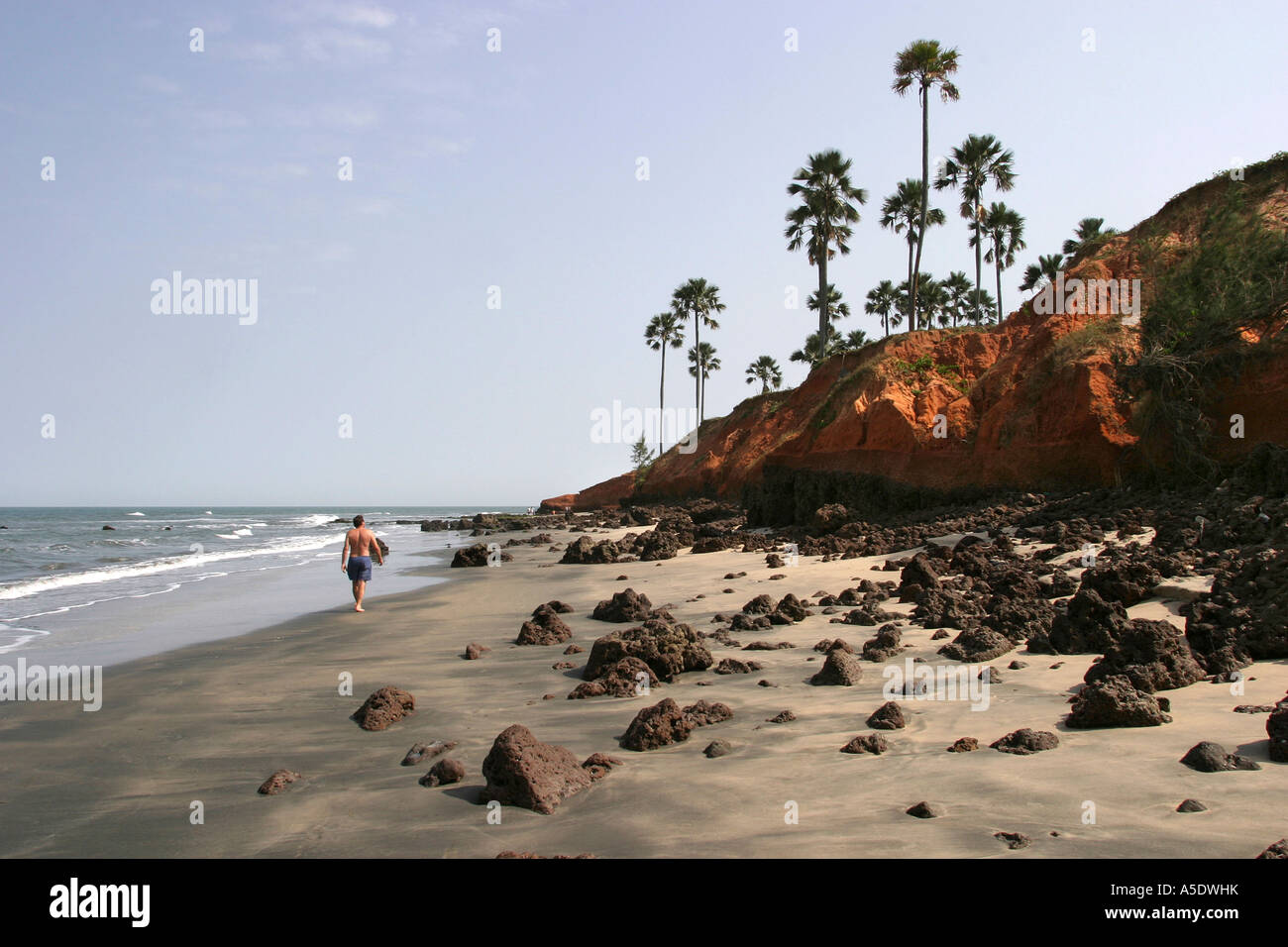Gambia fajara beach ocean hi-res stock photography and images - Alamy