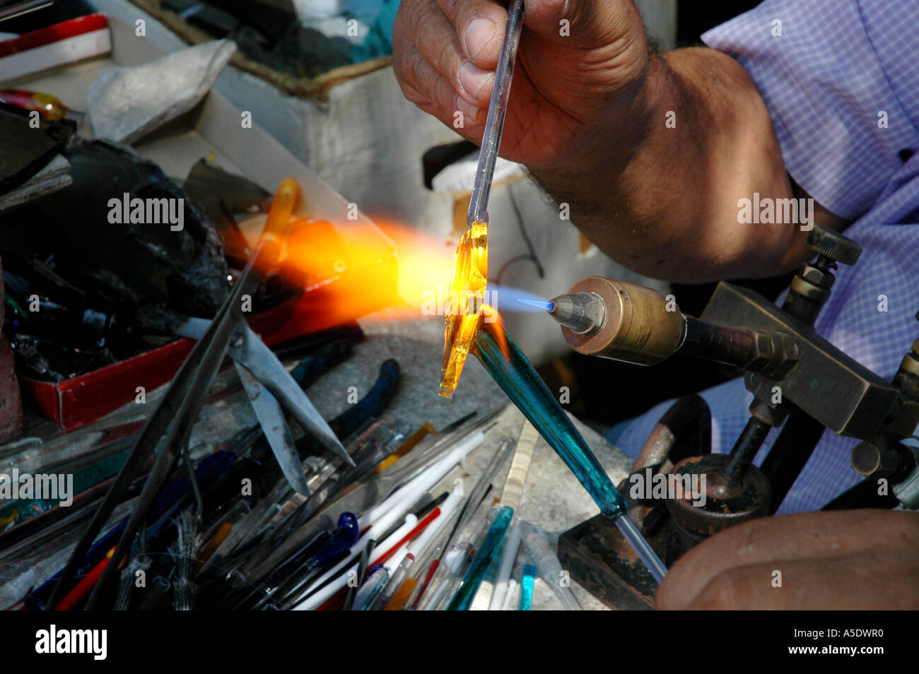 Man in the glass booth hi-res stock photography and images - Alamy