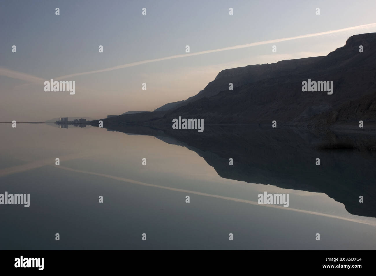 the calm sea and cliffs Dead sea Israel Stock Photo - Alamy