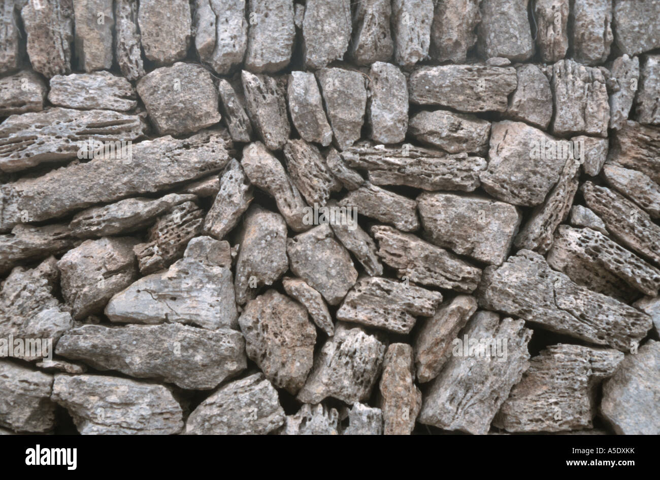natural stone wall, Spain, Majorca Stock Photo - Alamy