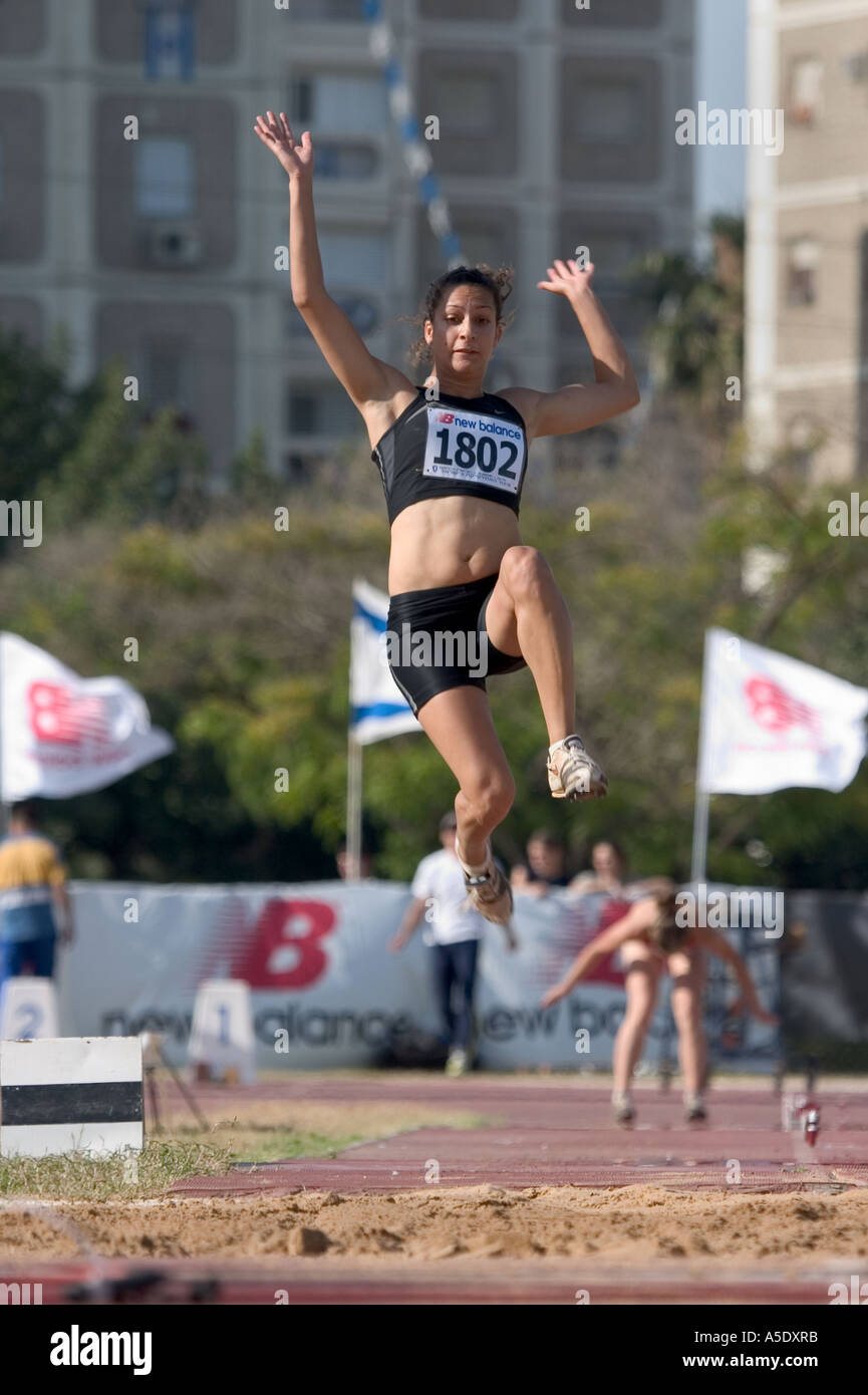 Woman long jump competition hi-res stock photography and images - Alamy