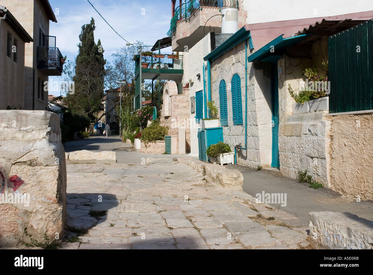 Ohel Moshe street Jerusalem Israel Stock Photo - Alamy