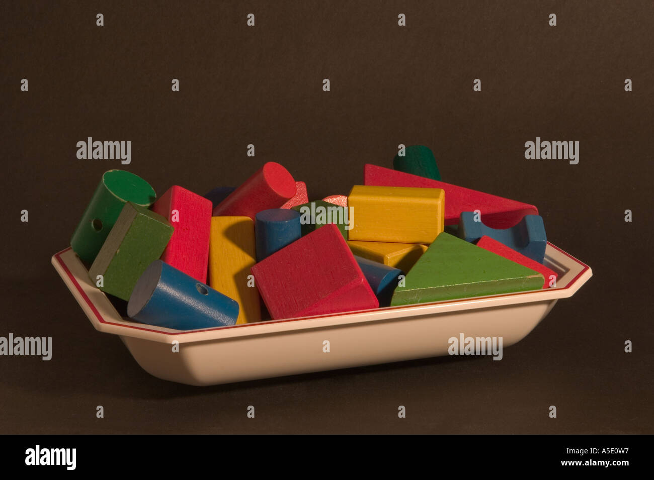 colourful wooden building blocks Stock Photo - Alamy