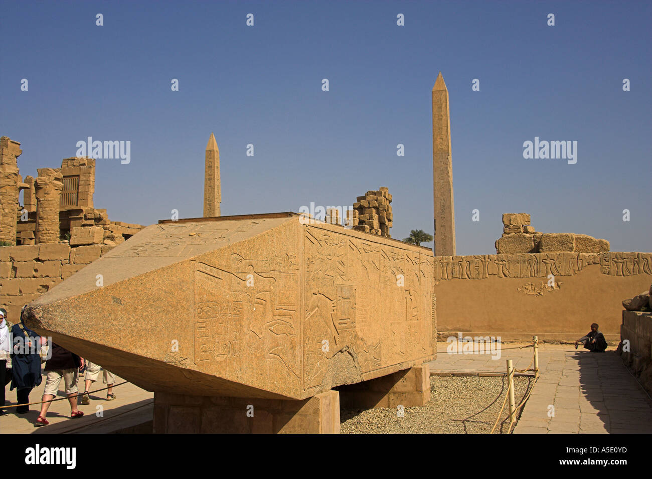 Egypt two obelisks queen hi-res stock photography and images - Alamy