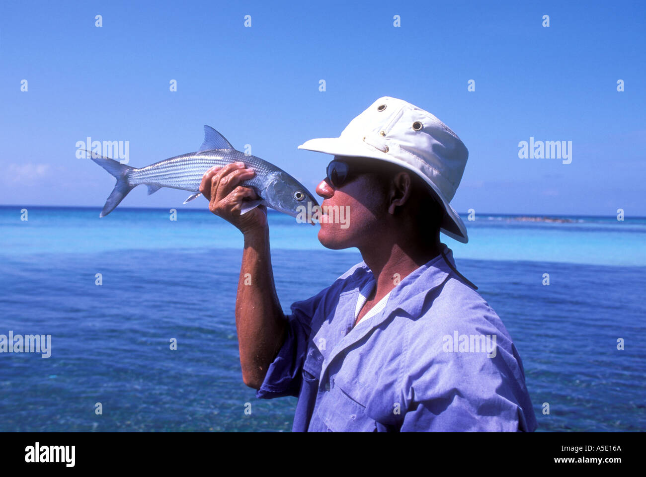 Man kissing his fish hi-res stock photography and images - Alamy