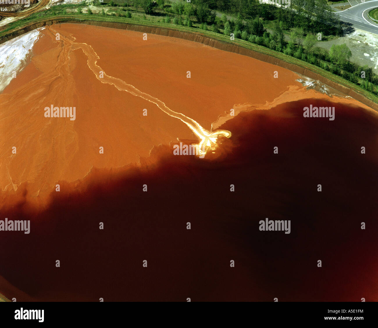 environment pollution because of aluminium mud, Germany, Bavaria ...