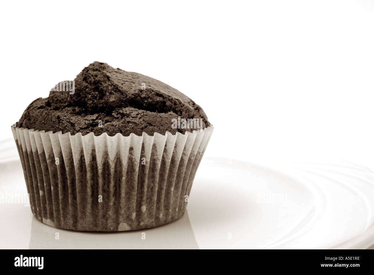 Chocolate Muffin Cake Stock Photo - Alamy