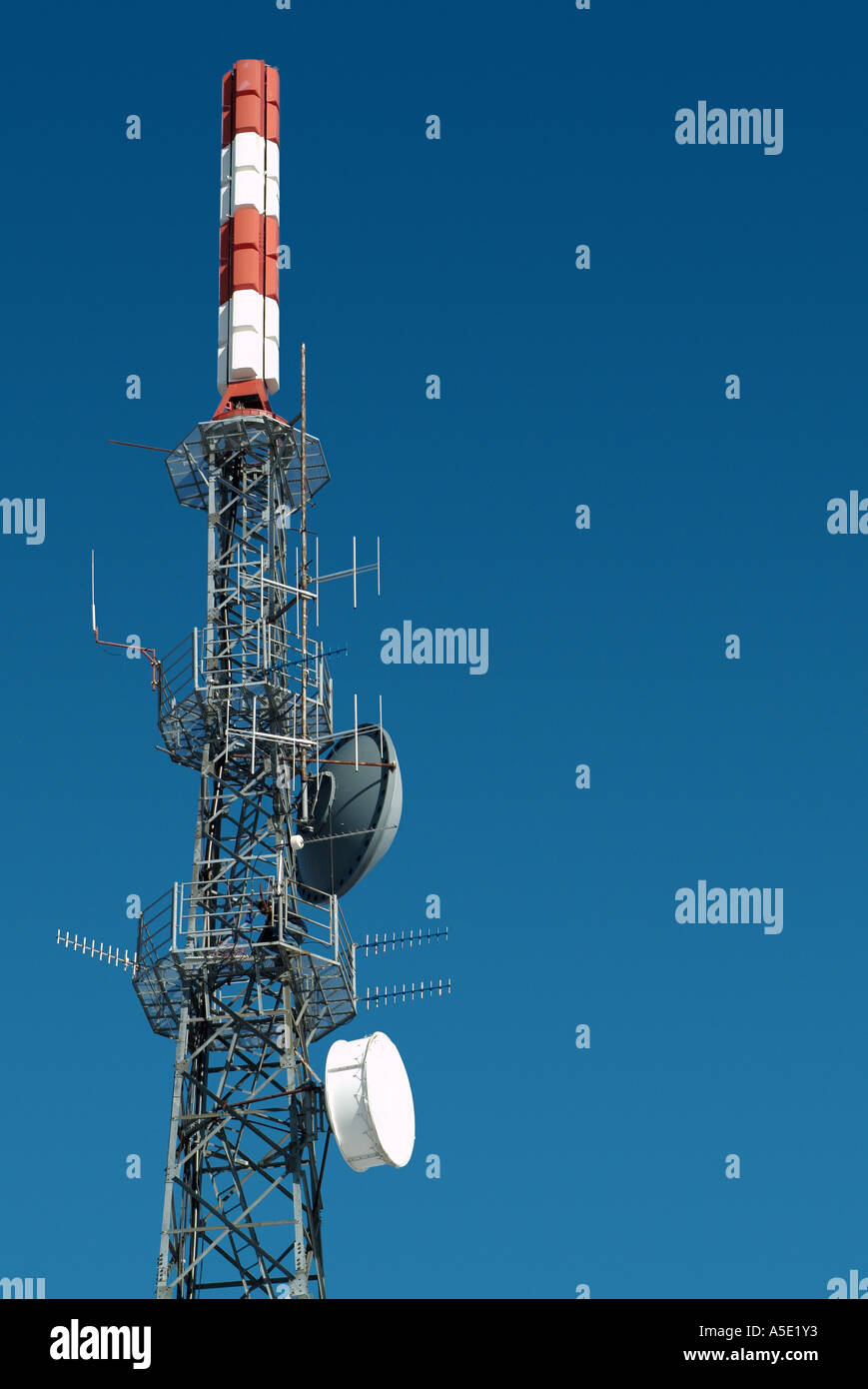 Radio and Television Transmitter Mast Stock Photo - Alamy