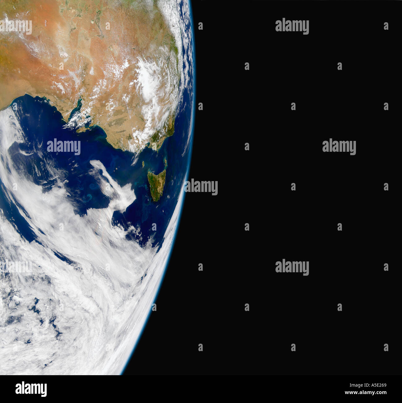 Earth from Space Australia prominent Stock Photo - Alamy