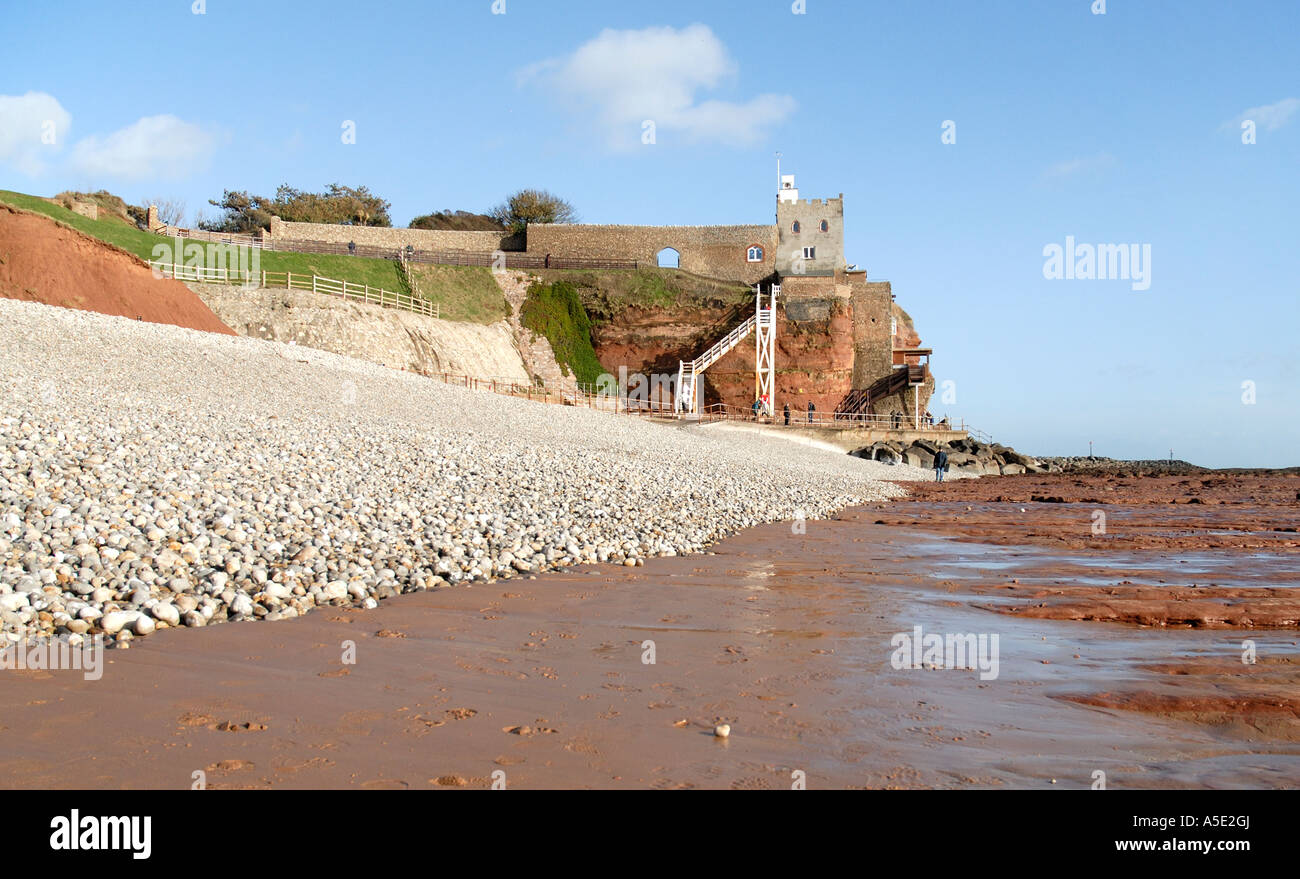 Jacob's ladder beach devon stairs hi-res stock photography and images ...