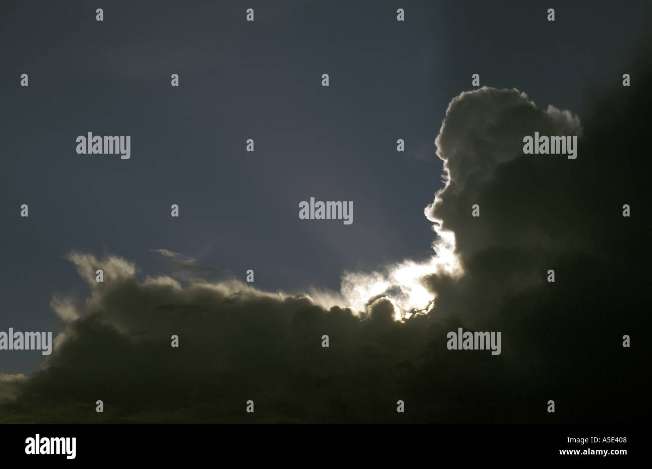CLOUD WITH SILVER LINING Stock Photo - Alamy