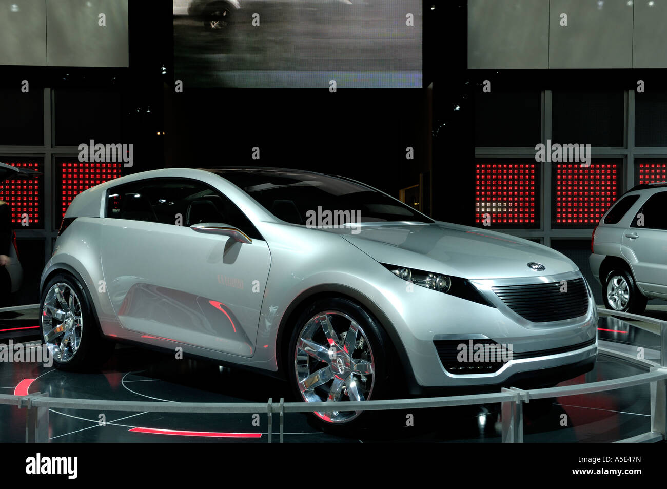 The Kia Kue concept vehicle at the North American International Auto ...