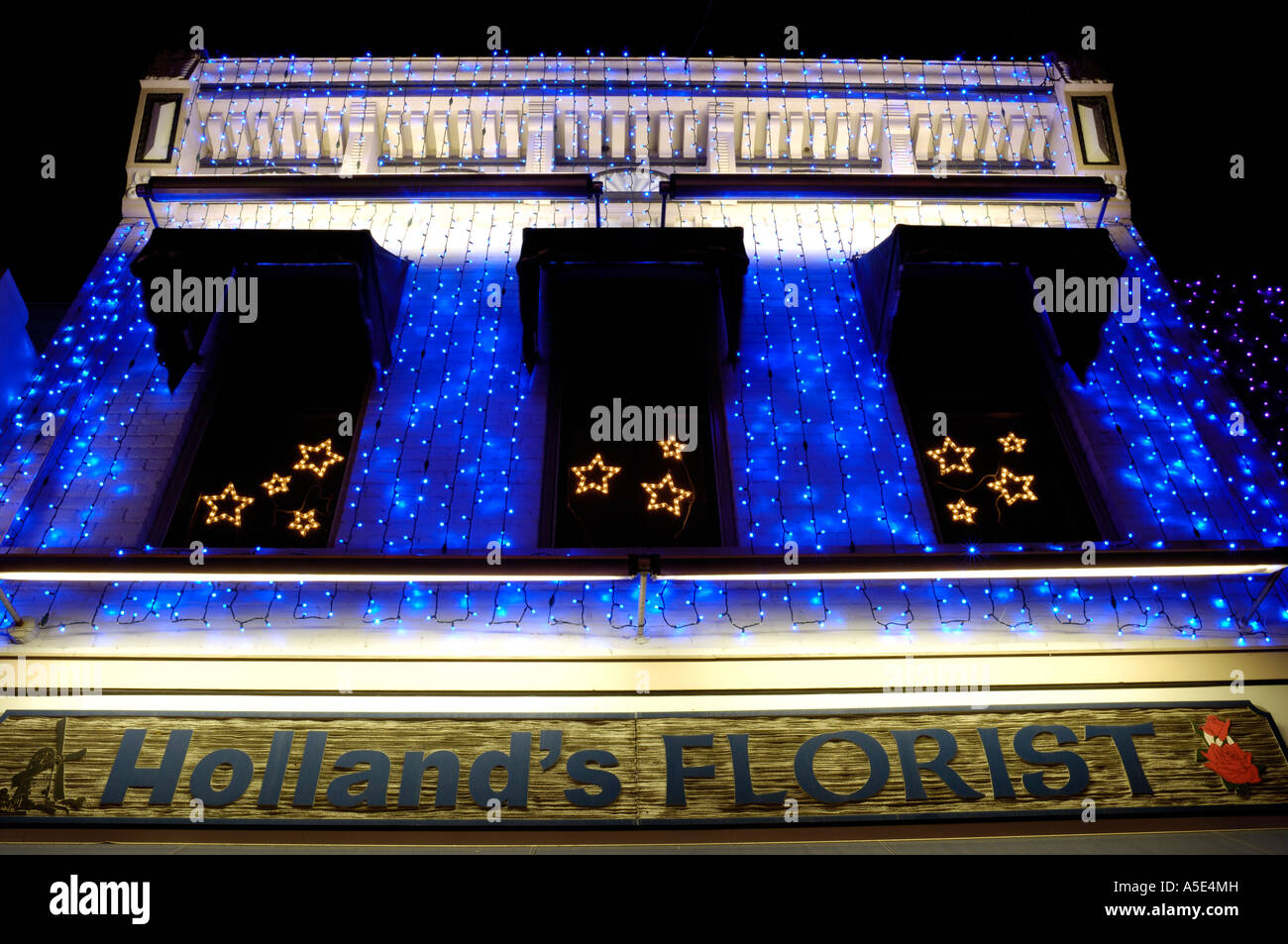 Christmas lights on a building during the Big Bright Lights Show in ...