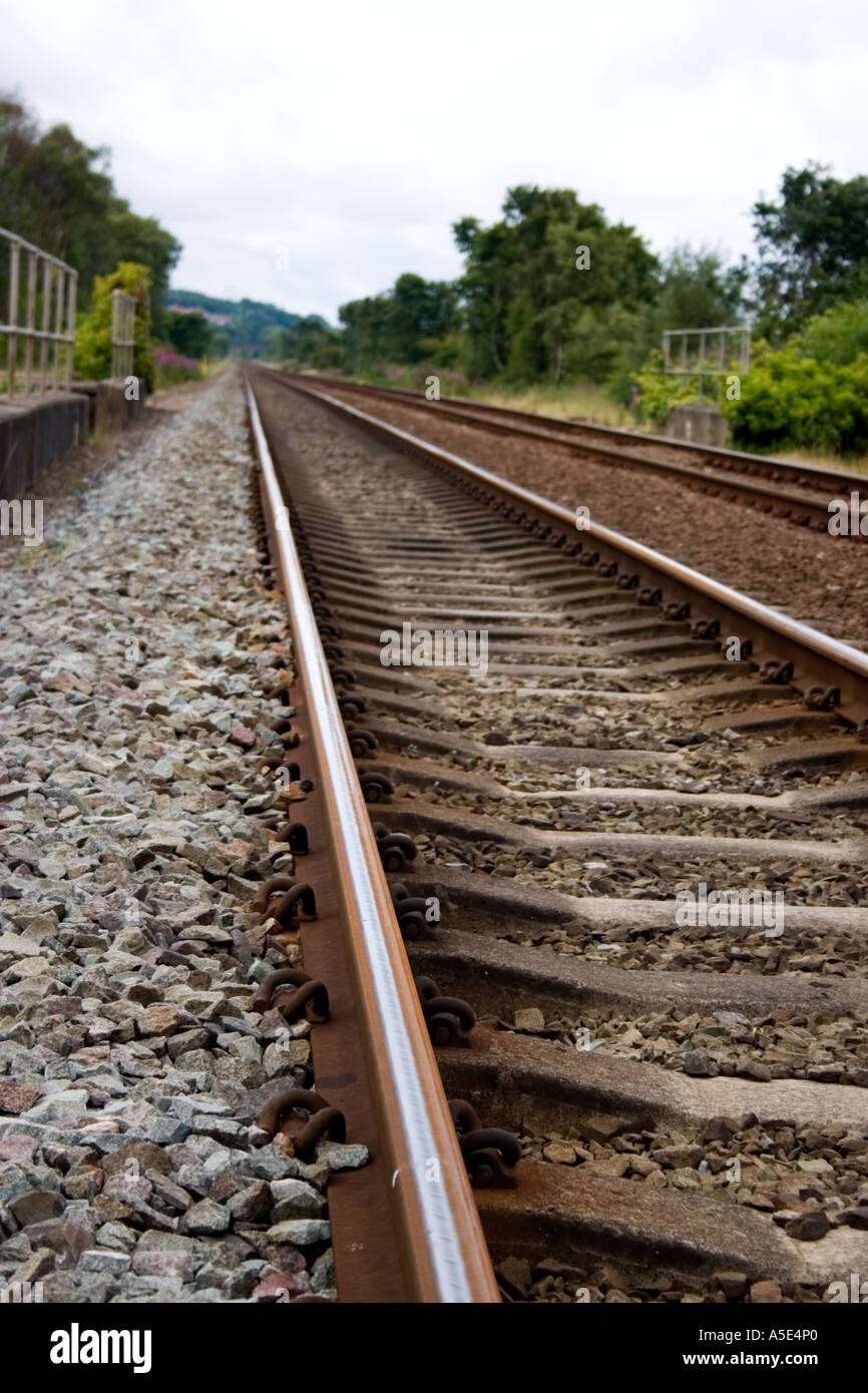 Rail railway track hi-res stock photography and images - Alamy