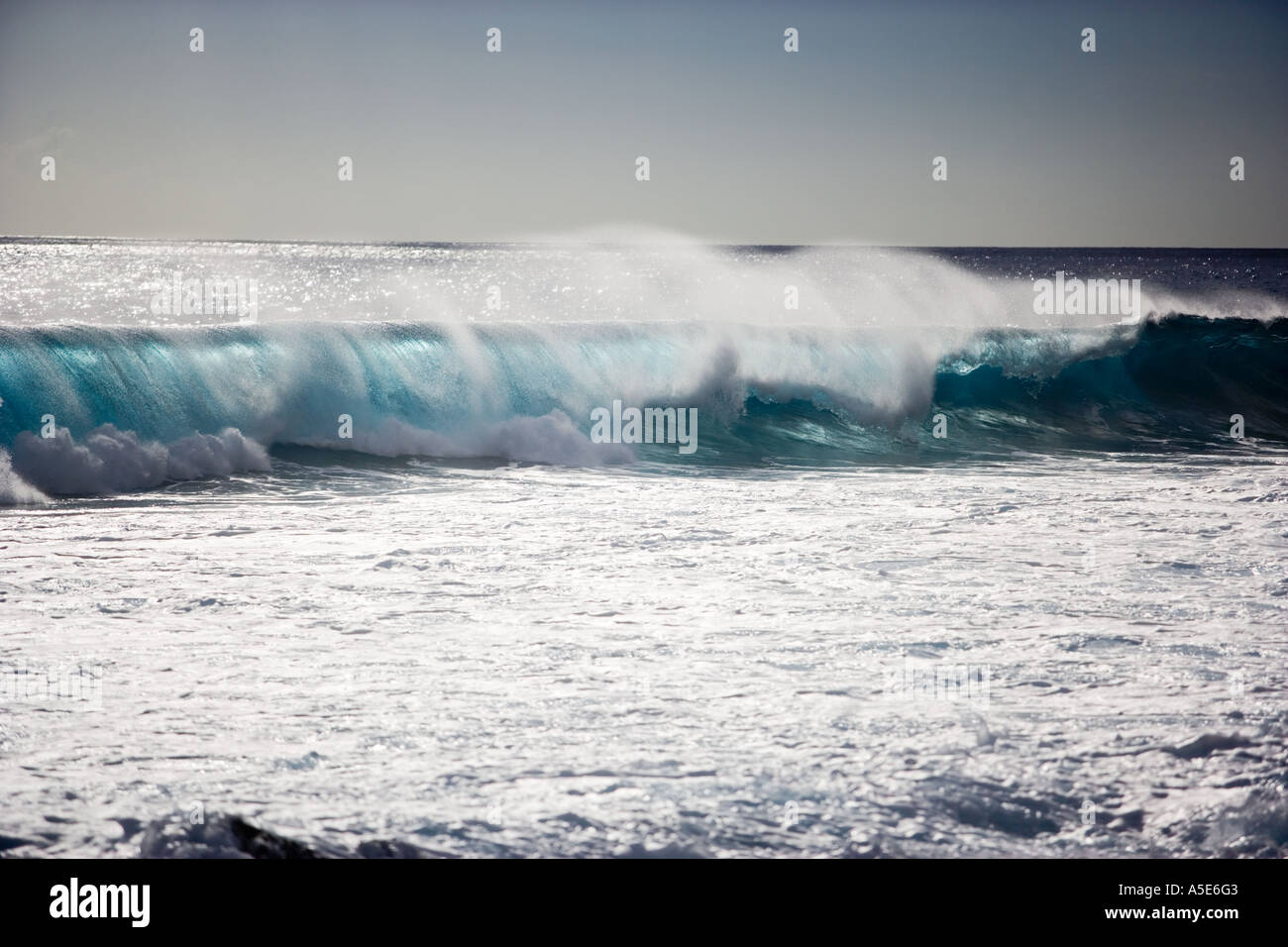 Anse de Cascade, Waves breaking Reunion Island Stock Photo - Alamy