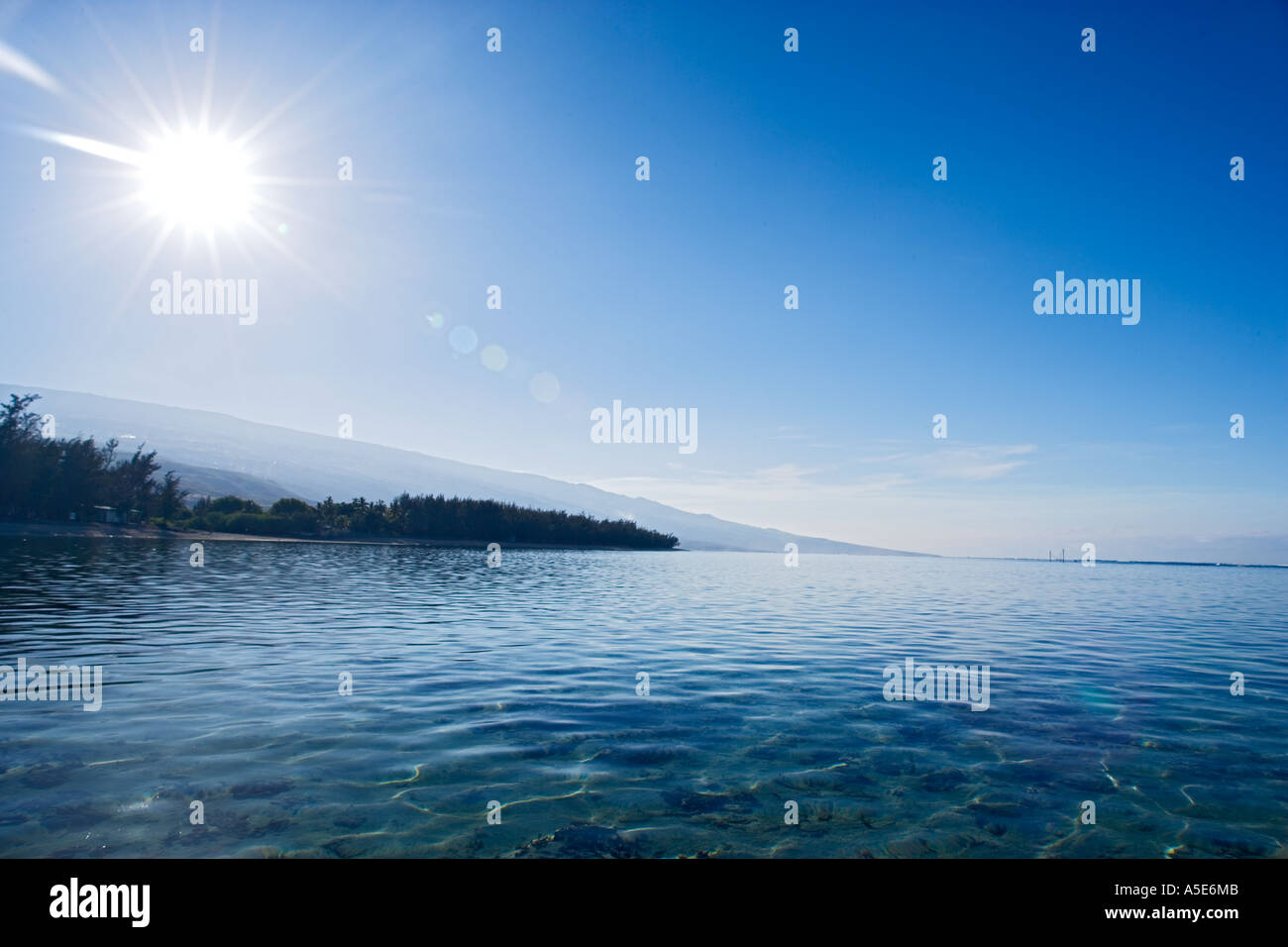 The Lagoon, Reunion Island Stock Photo - Alamy