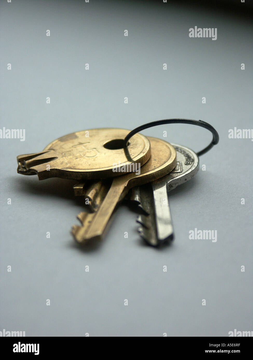 Broken door key on a keyring Stock Photo - Alamy