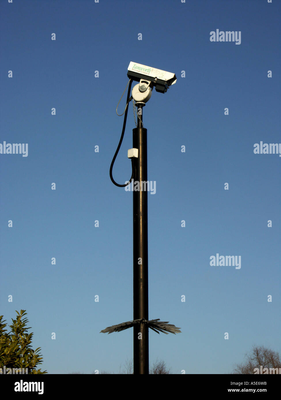 A CCTV or closed circuit television camera used for surveillance and ...