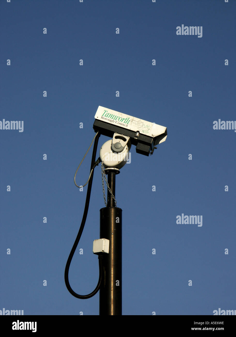 A CCTV or closed circuit television camera used for surveillance and ...