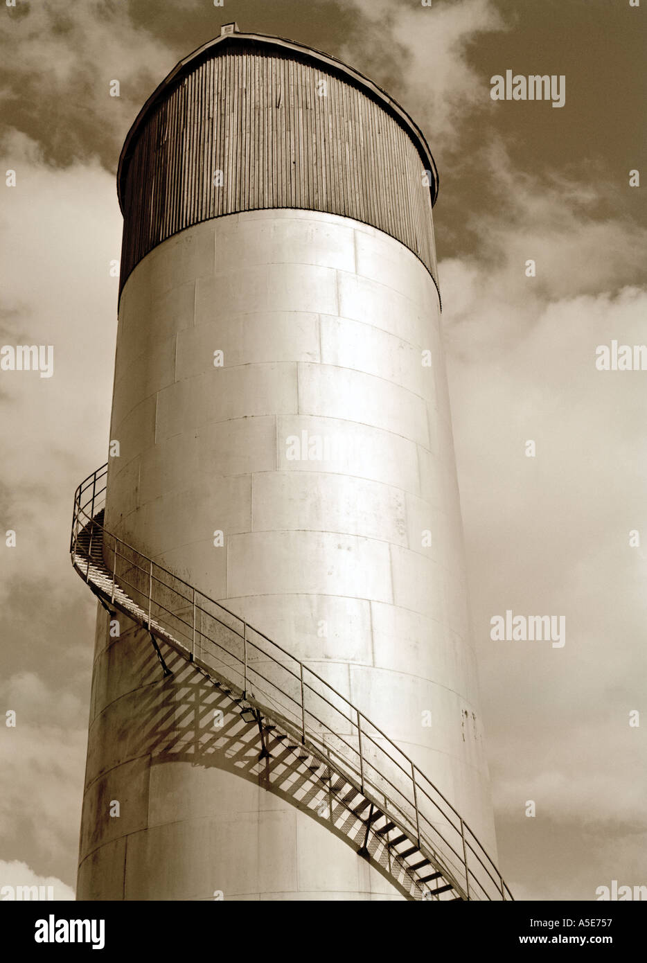 Tower in a mining village Stock Photo - Alamy