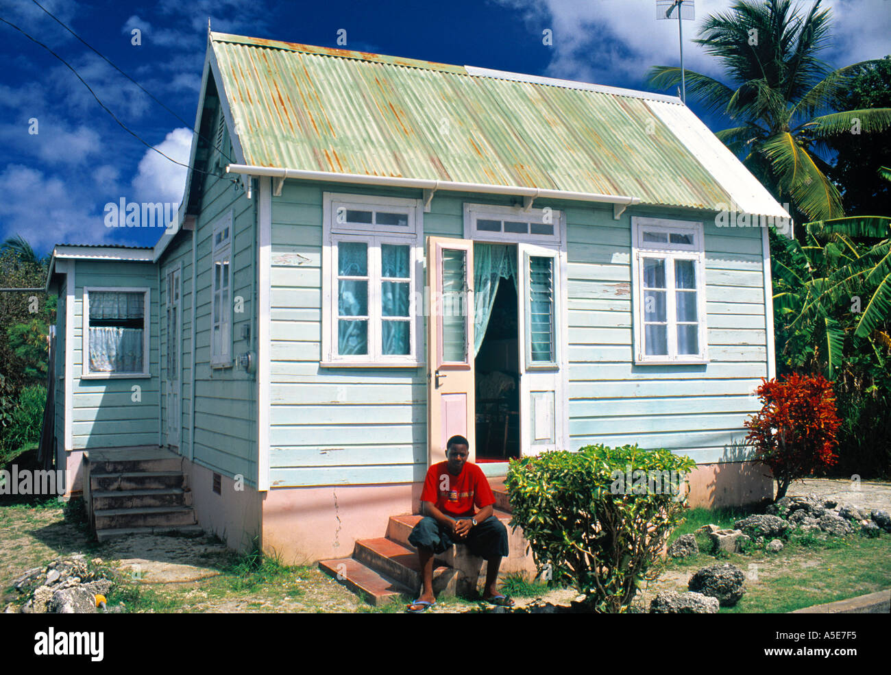 House Barbados Caribbean Stock Photo - Alamy