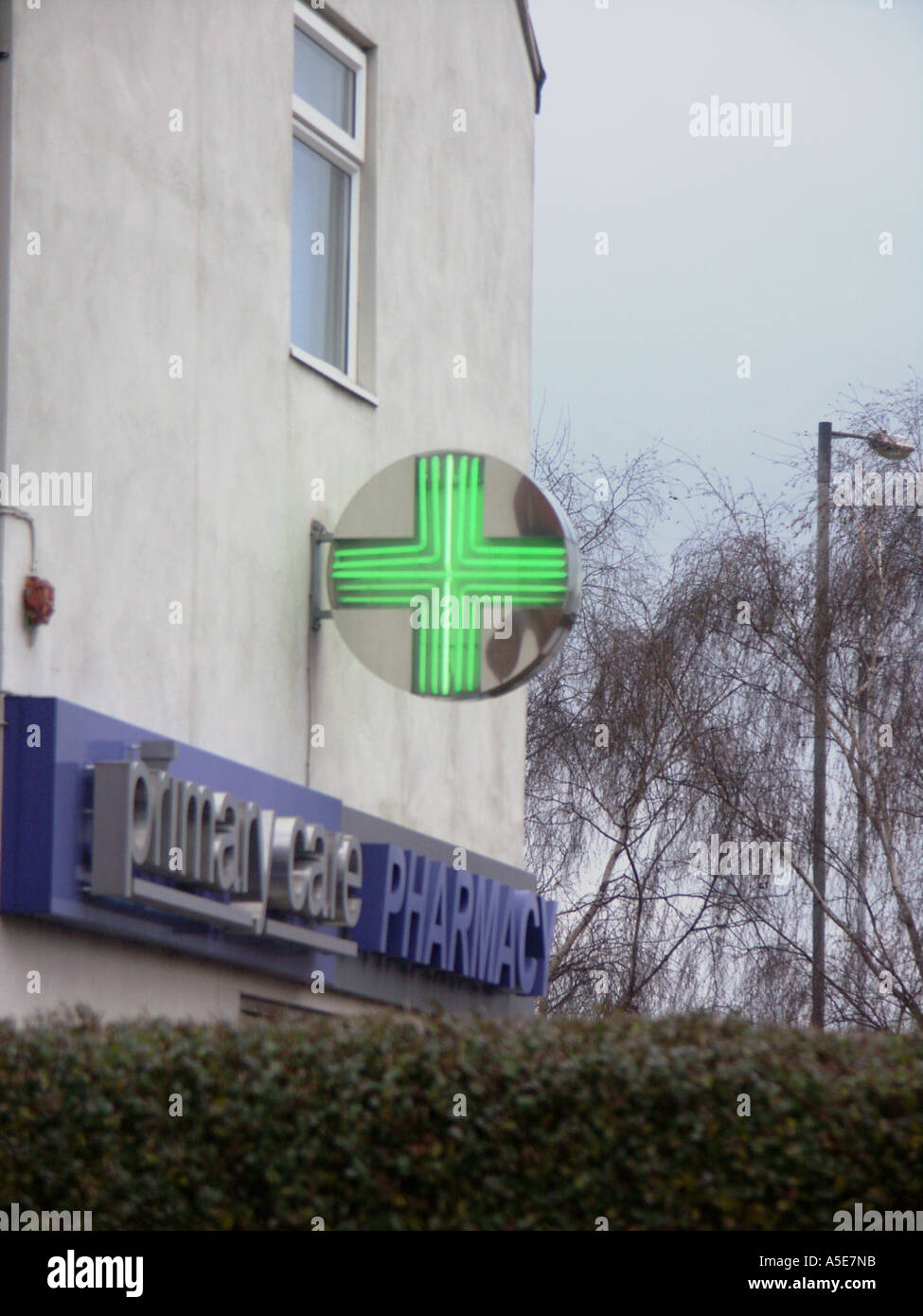 Neon Pharmacy Sign Stock Photo - Alamy