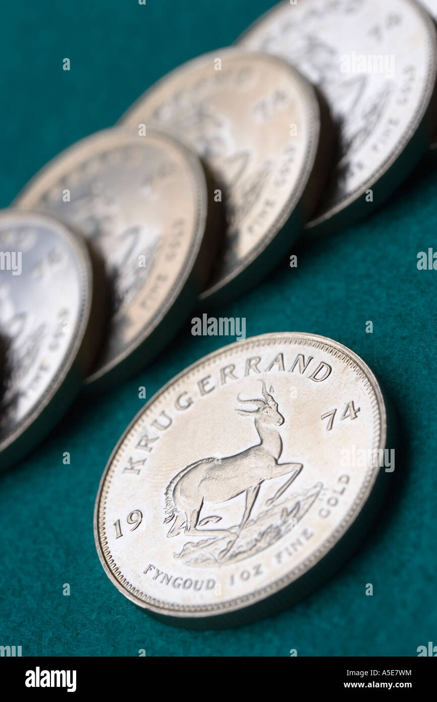 Gold krugerrands hi-res stock photography and images - Alamy