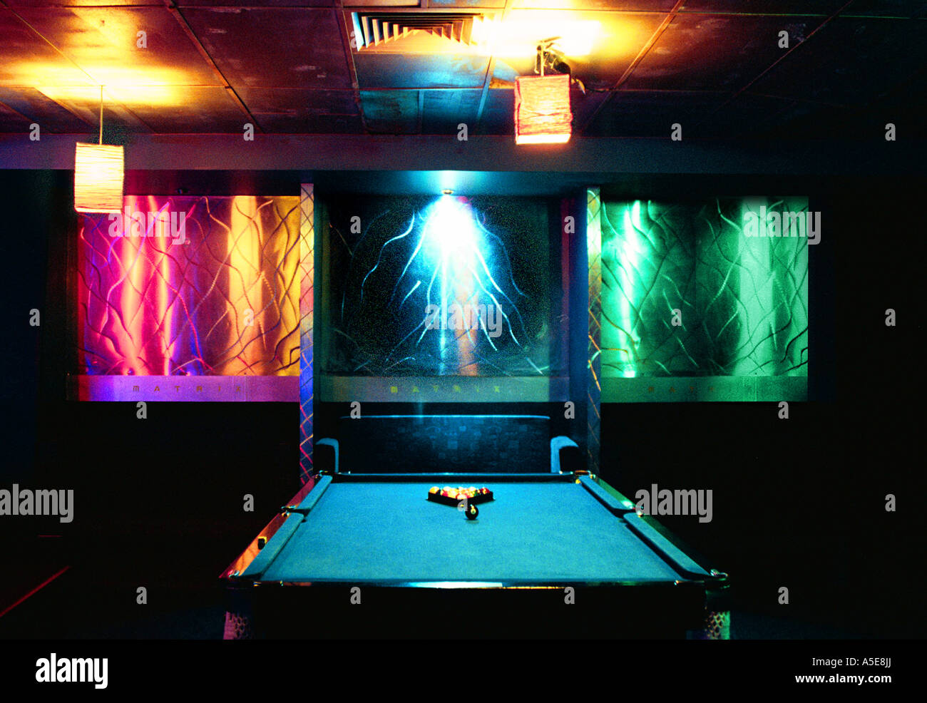 Pool table in empty nightclub hi-res stock photography and images - Alamy