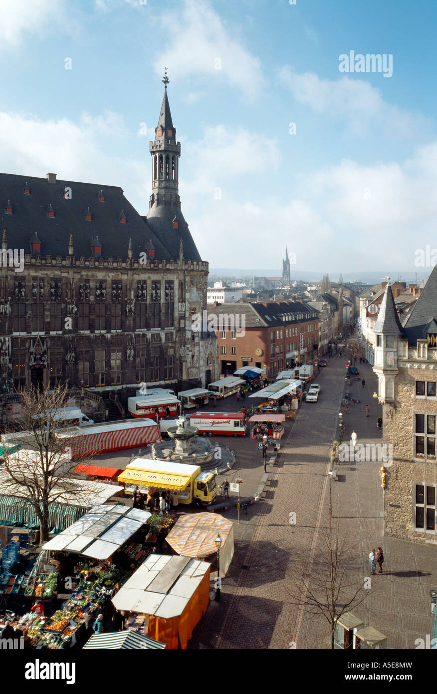 Aachen market platz hi-res stock photography and images - Alamy