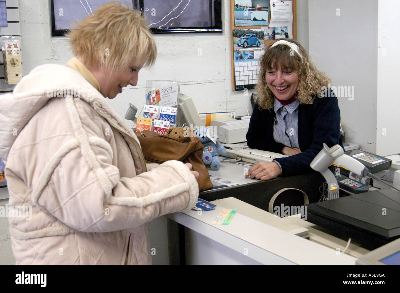 Customer Service Post Office 2 Stock Photo - Alamy
