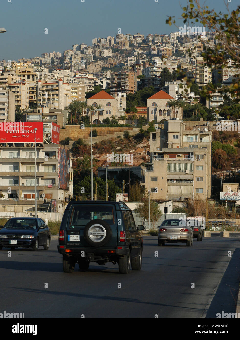Dbayeh Lebanon cars on the road Stock Photo - Alamy