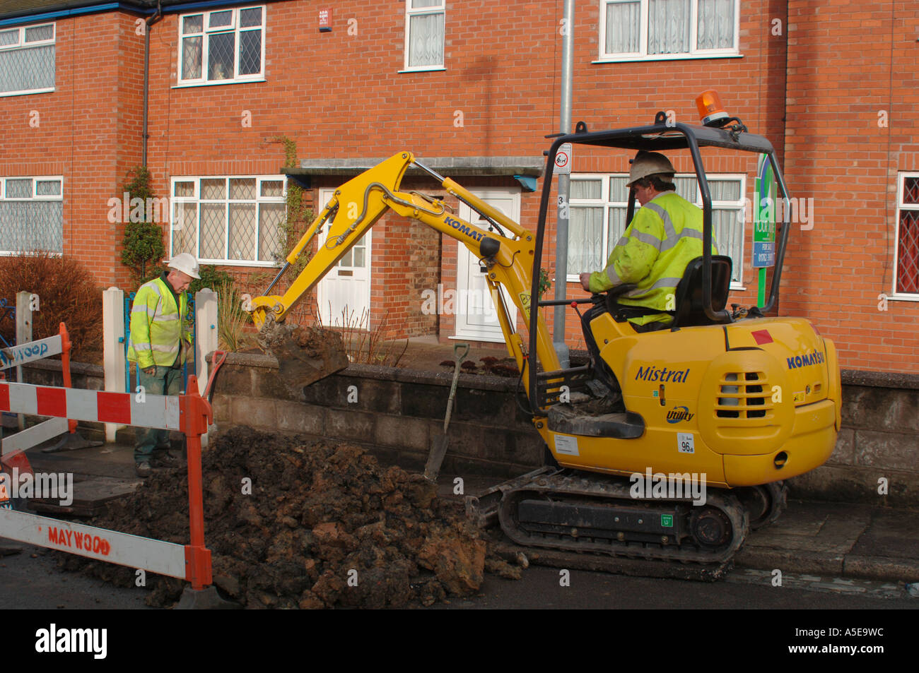 Trench digging machine hi-res stock photography and images - Alamy
