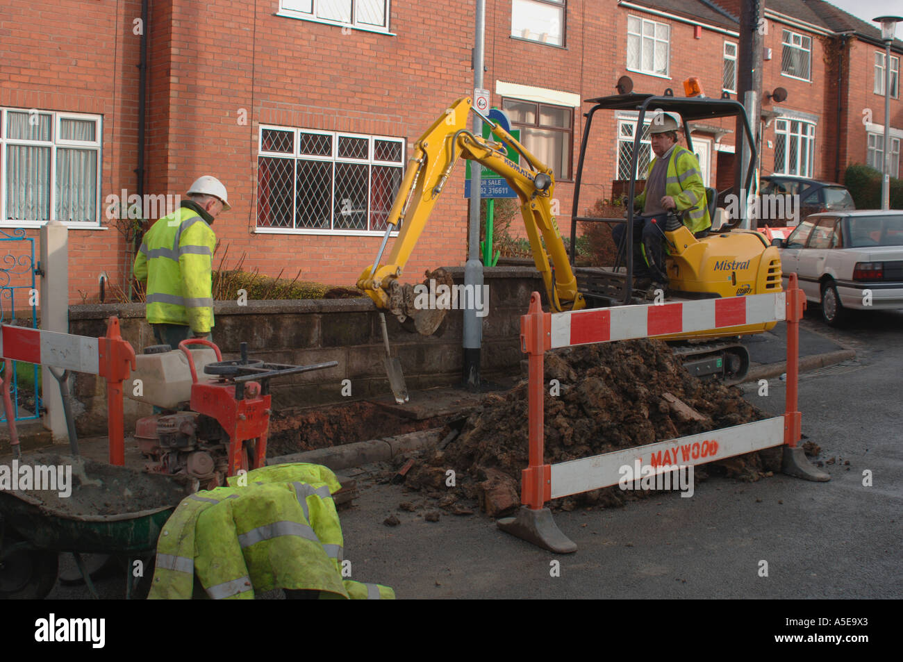 Trench Digging Machine High Resolution Stock Photography and Images - Alamy