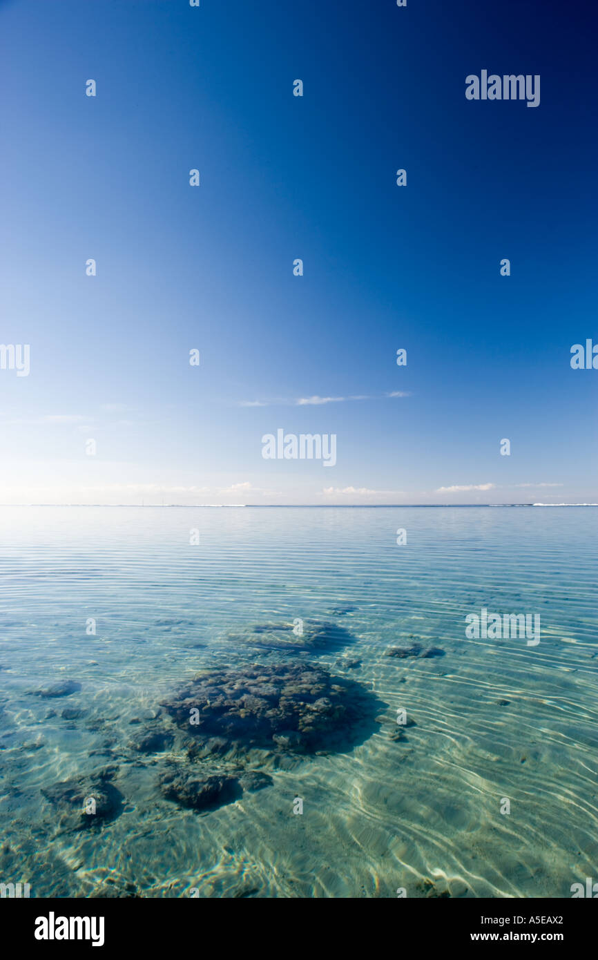 Lagoon Reunion Island Stock Photo - Alamy