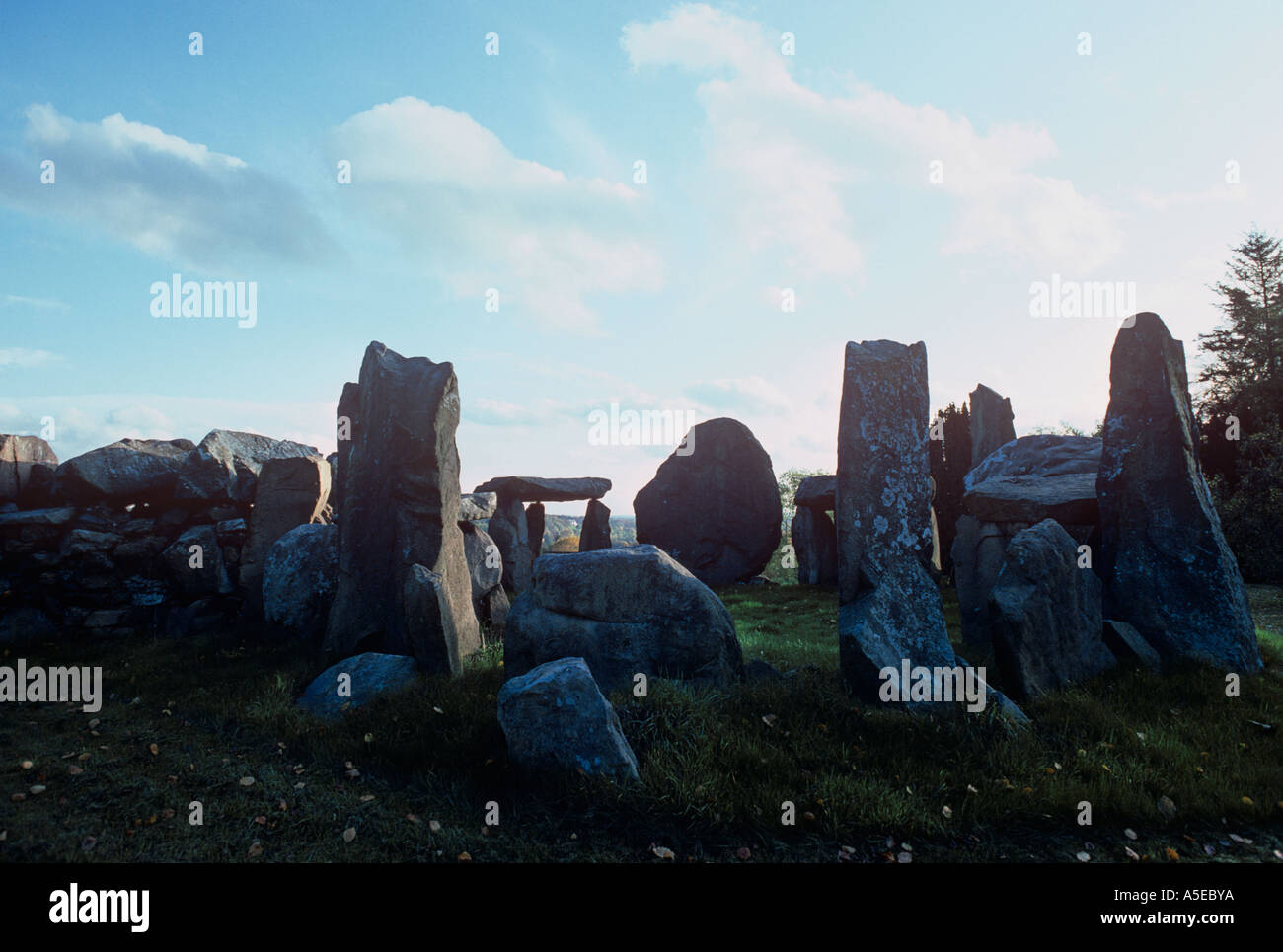 Mont de la Ville Megalithic tomb Temple Combe Oxfordshire Stock Photo ...