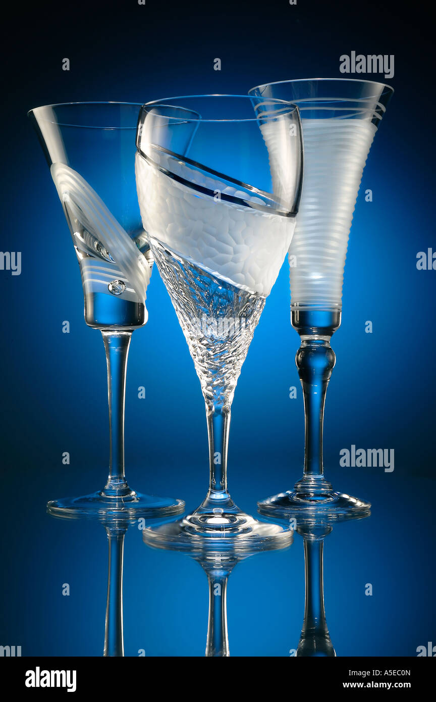 Cut crystal,modern glass Stock Photo - Alamy