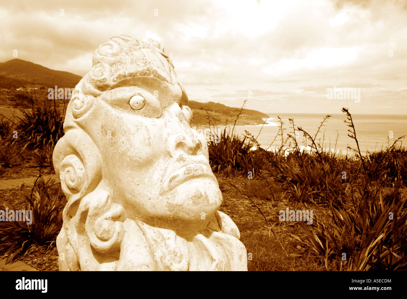 Mahuika Wairua, Maori Fire Goddess, Raglan, New Zealand Stock Photo - Alamy