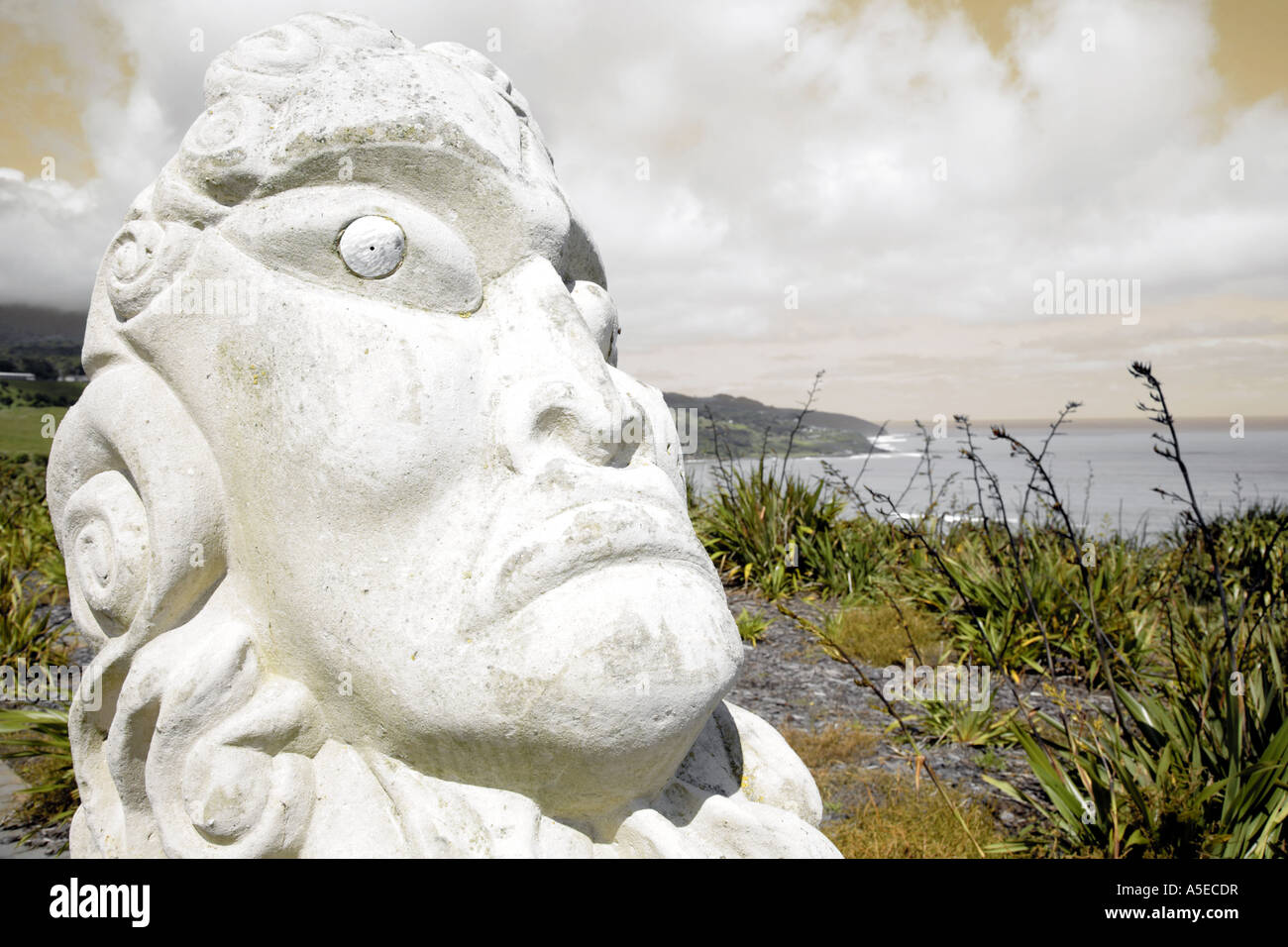 Mahuika Wairua, Maori Fire Goddess, Raglan, New Zealand Stock Photo - Alamy