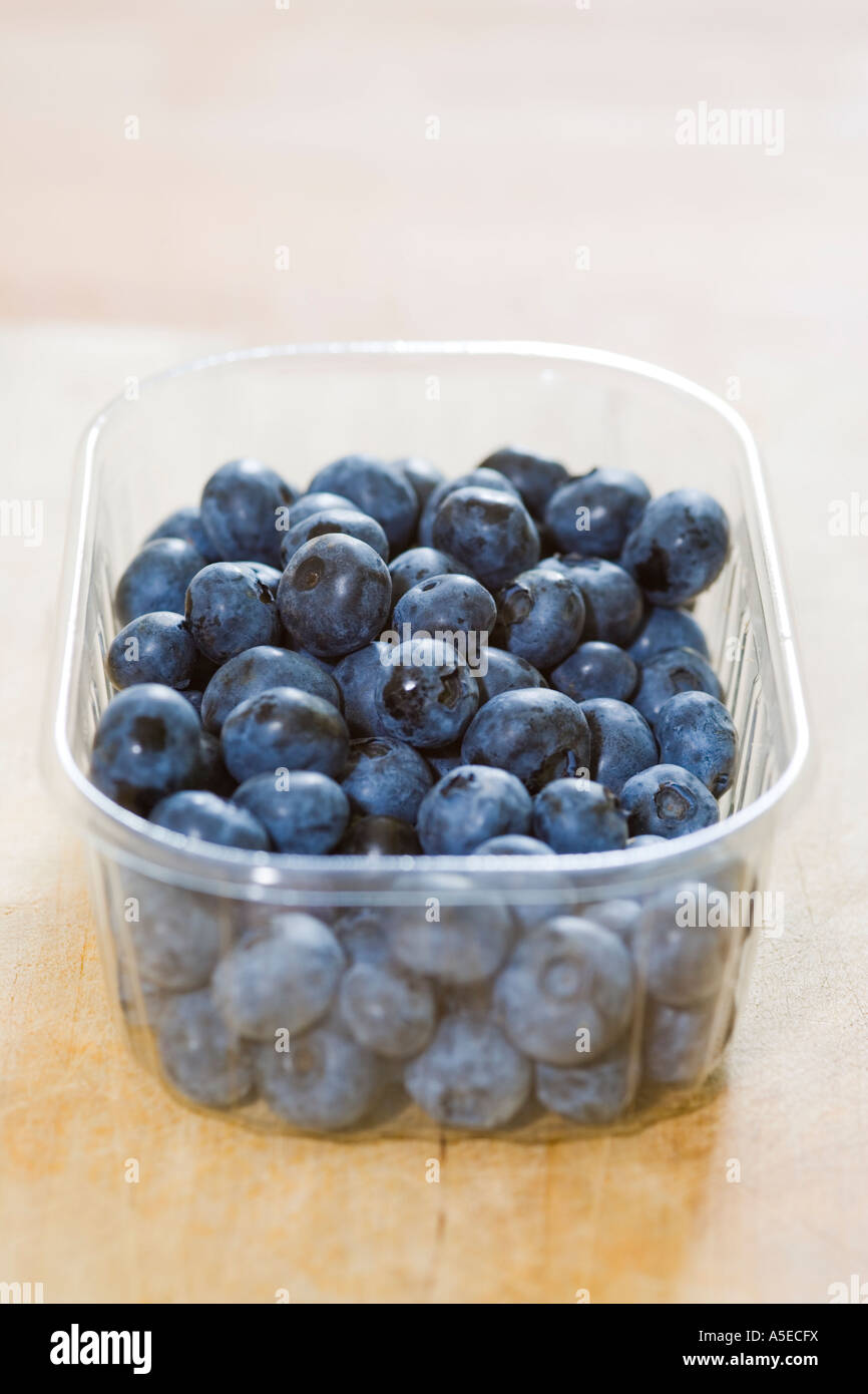 Blueberries in package Stock Photo - Alamy