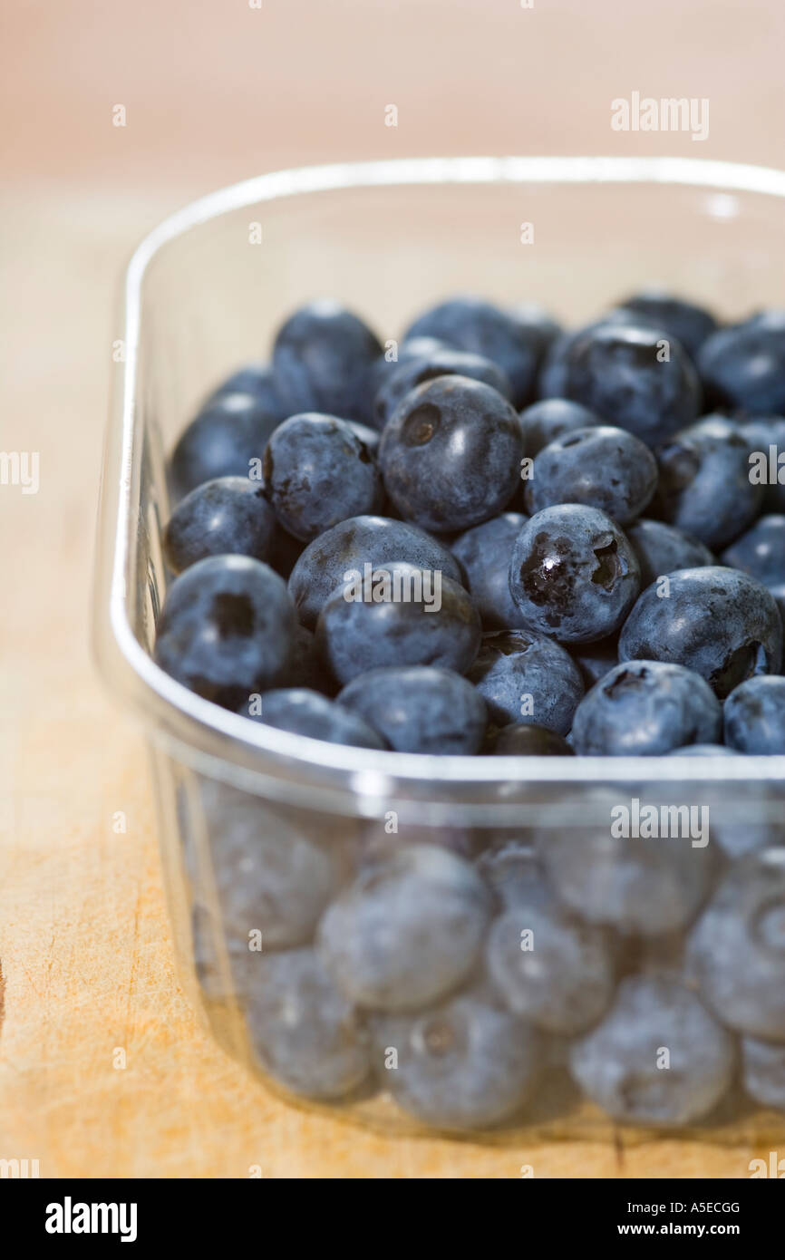 Blueberries in package Stock Photo - Alamy